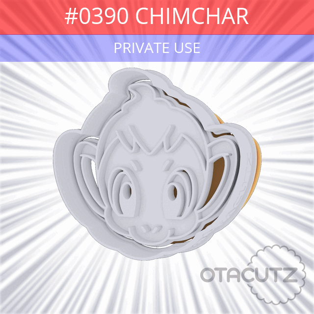 Free 3D file #0390 Chimchar Cookie Cutter / Pokémon・3D printable object ...