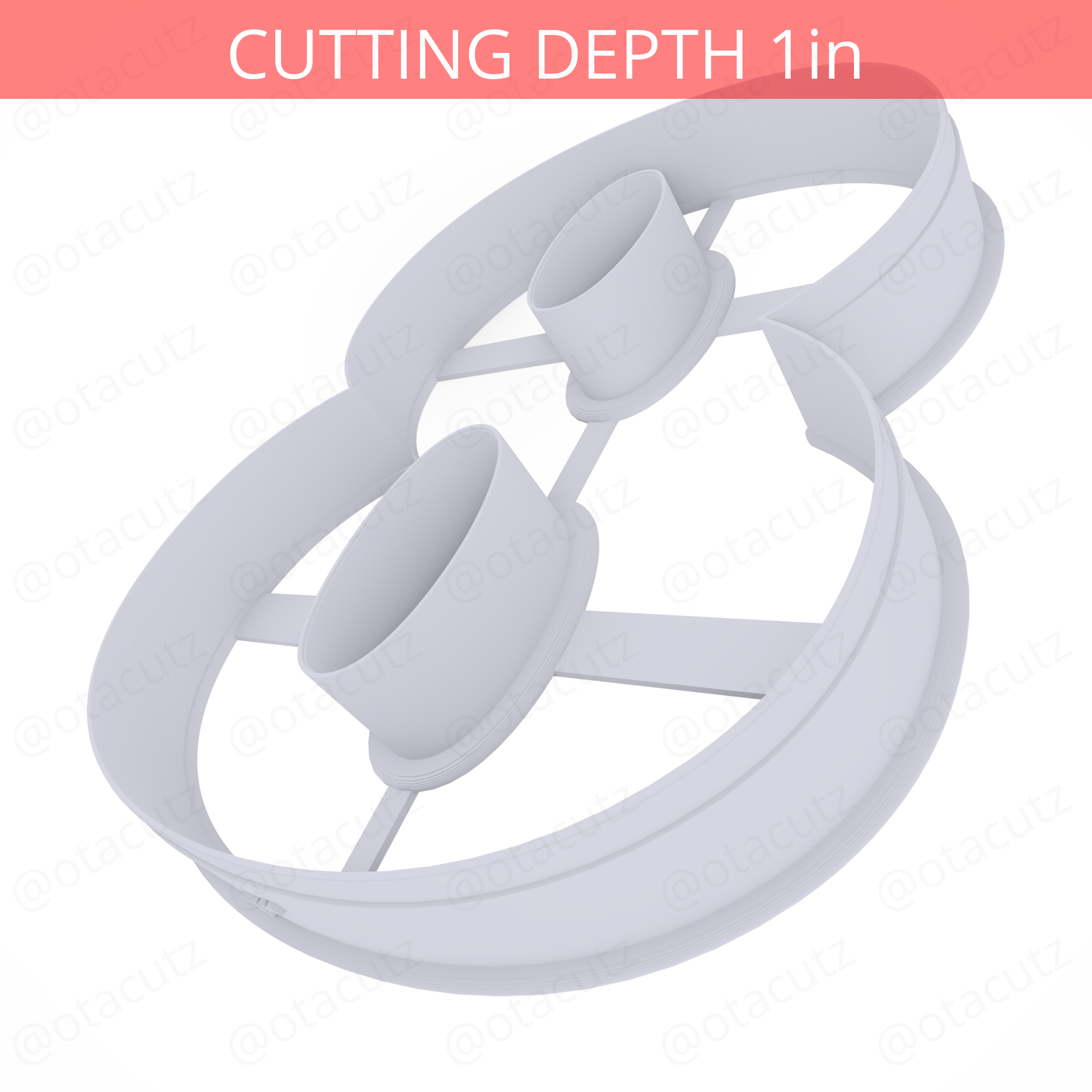 STL file Number Eight Cookie Cutter 7in / 17.8cm・3D printable model to ...