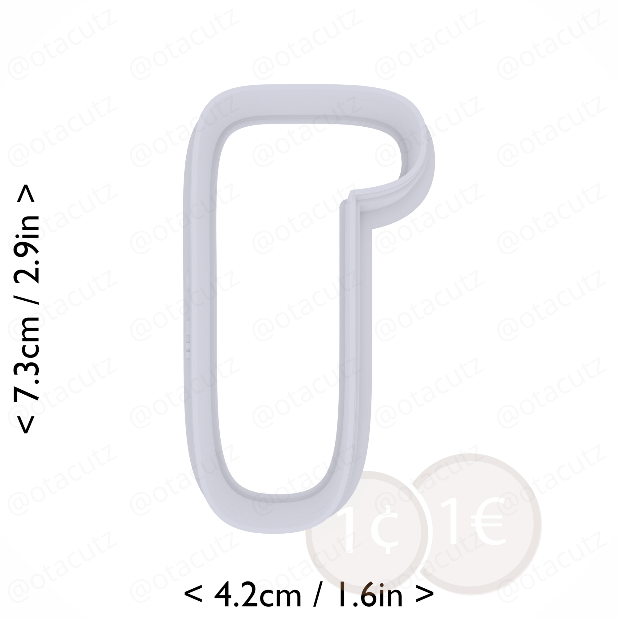 STL file Number One Cookie Cutter 2.5in / 6.4cm・3D printer model to ...