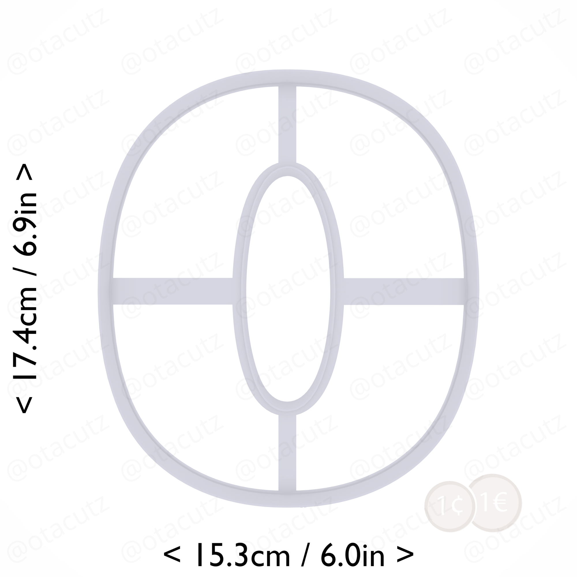 3D file Number Zero Cookie Cutter 6.5in / 16.5cm・3D printer model to ...