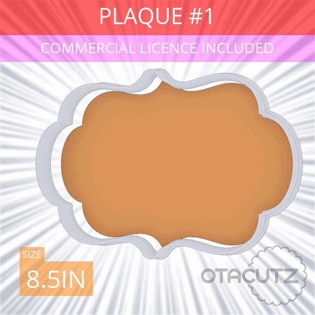 STL file Plaque #1 Cookie Cutter 8.5in / 21.6cm・3D printing idea to ...