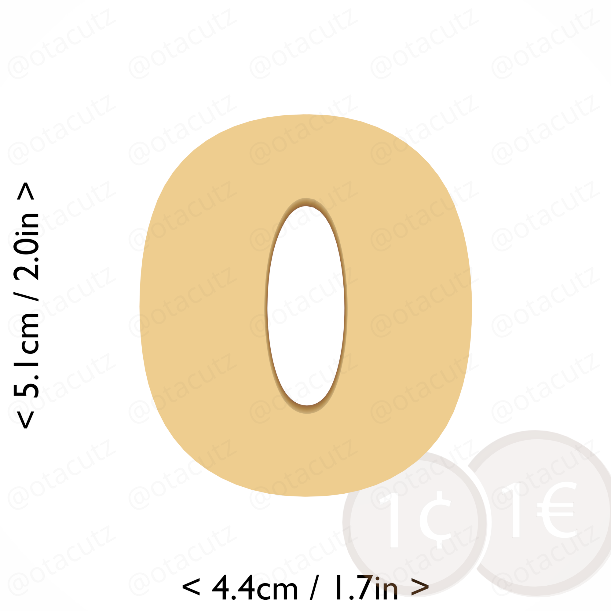 3D file Number Zero Cookie Cutter 2in / 5.1cm・Template to download and ...
