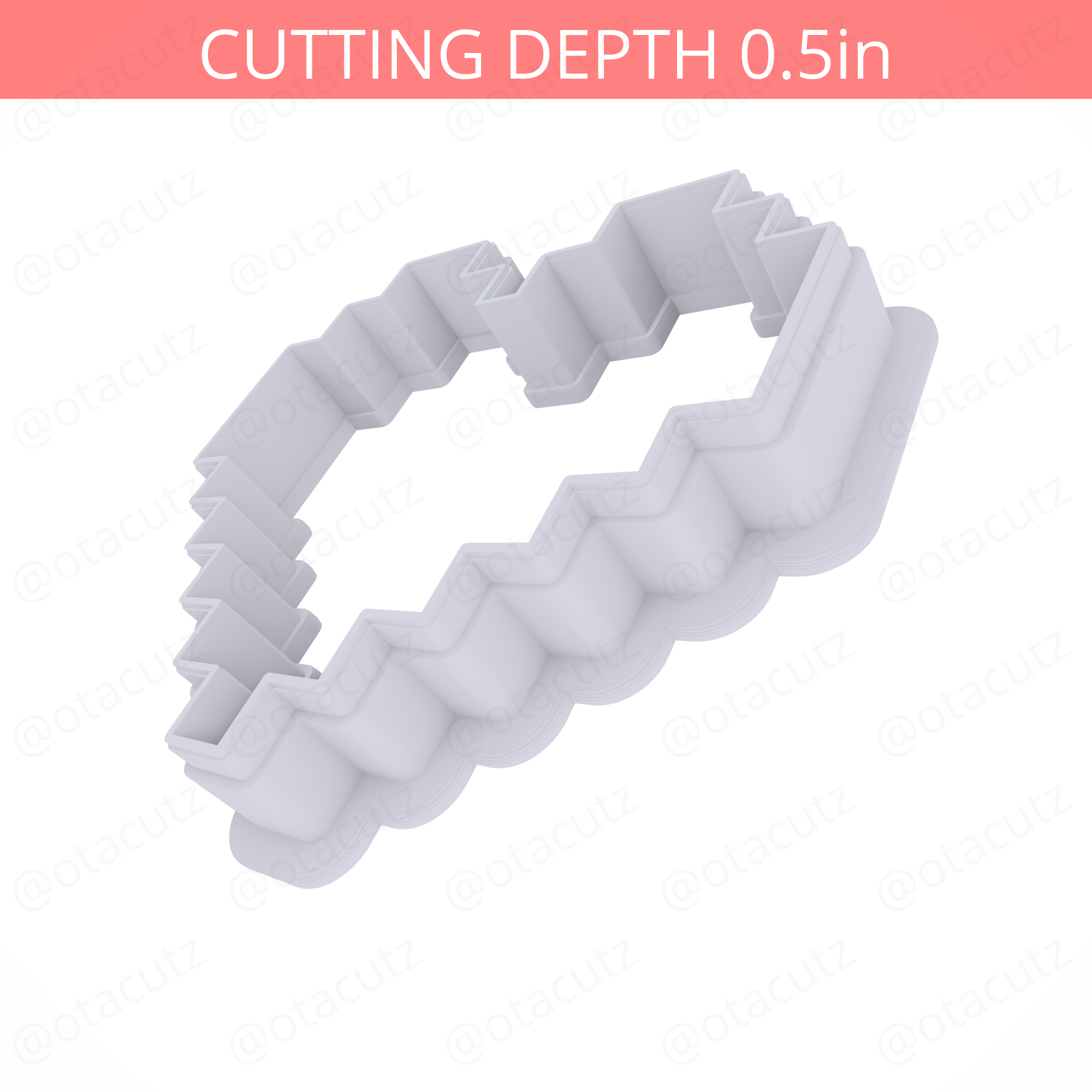 STL file Pixel Heart Cookie Cutter 2.5in / 6.4cm 💜・3D printable model ...