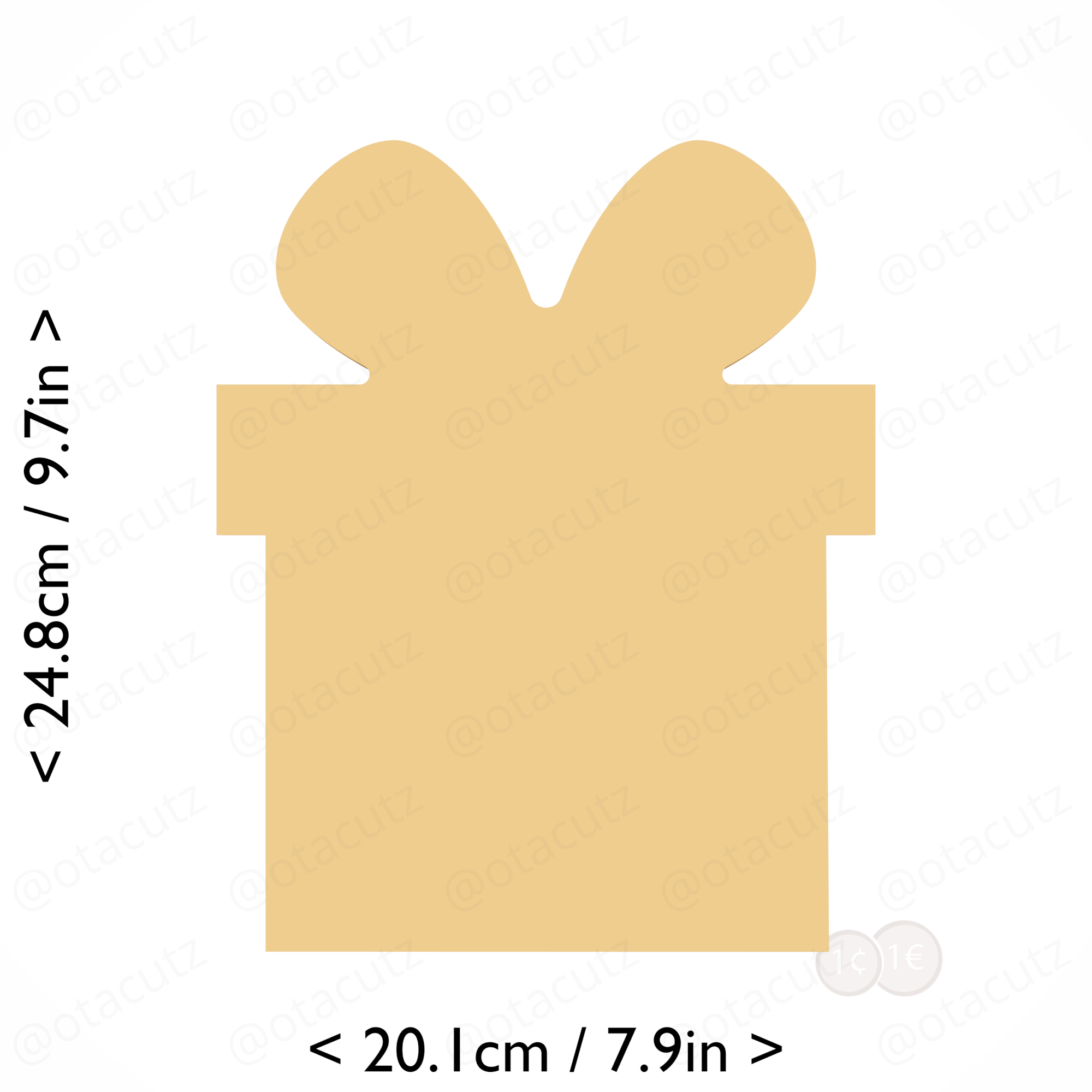 STL file Gift Cookie Cutter 9.75in / 24.8cm 🎁・Model to download and 3D ...