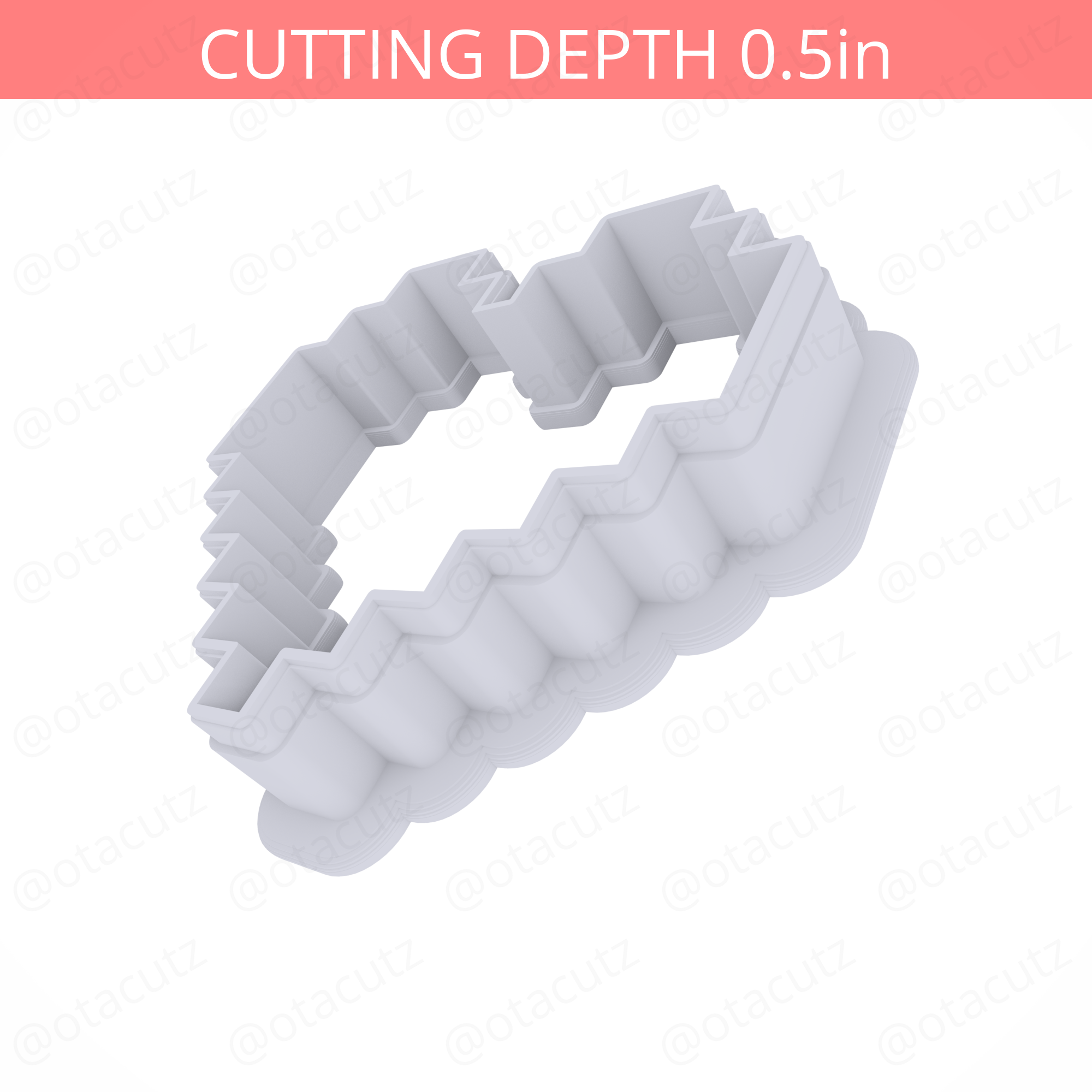 Archivo 3D Pixel Heart Cookie Cutter 2in / 5.1cm・Modelo para descargar ...