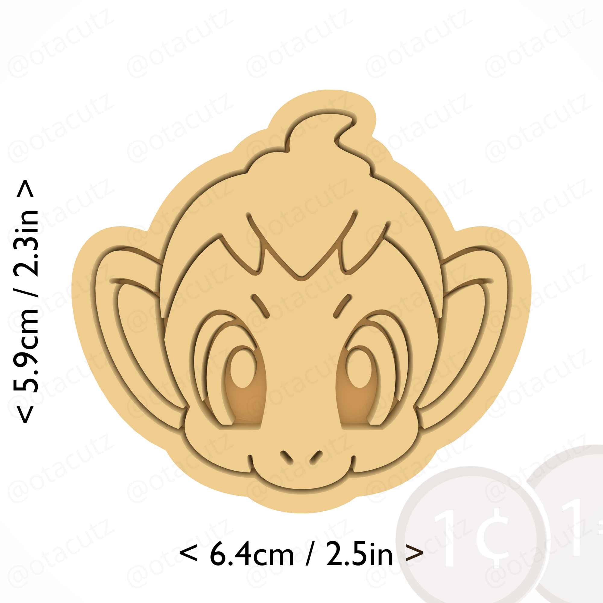 Free 3D file #0390 Chimchar Cookie Cutter / Pokémon・3D printable object ...