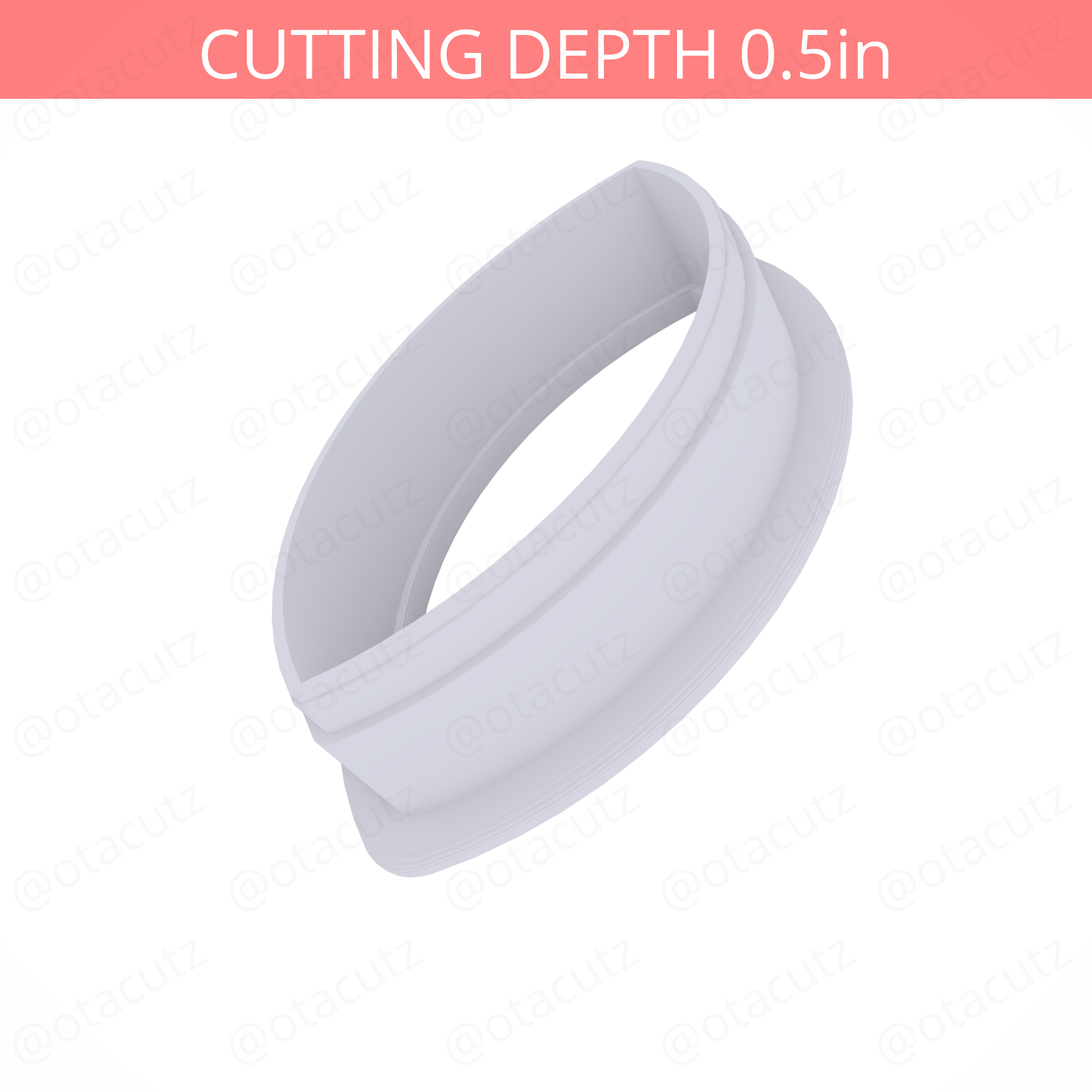 3D-Datei Mandel Ausstechform 1.75in / 4.4cm・Modell zum Herunterladen ...