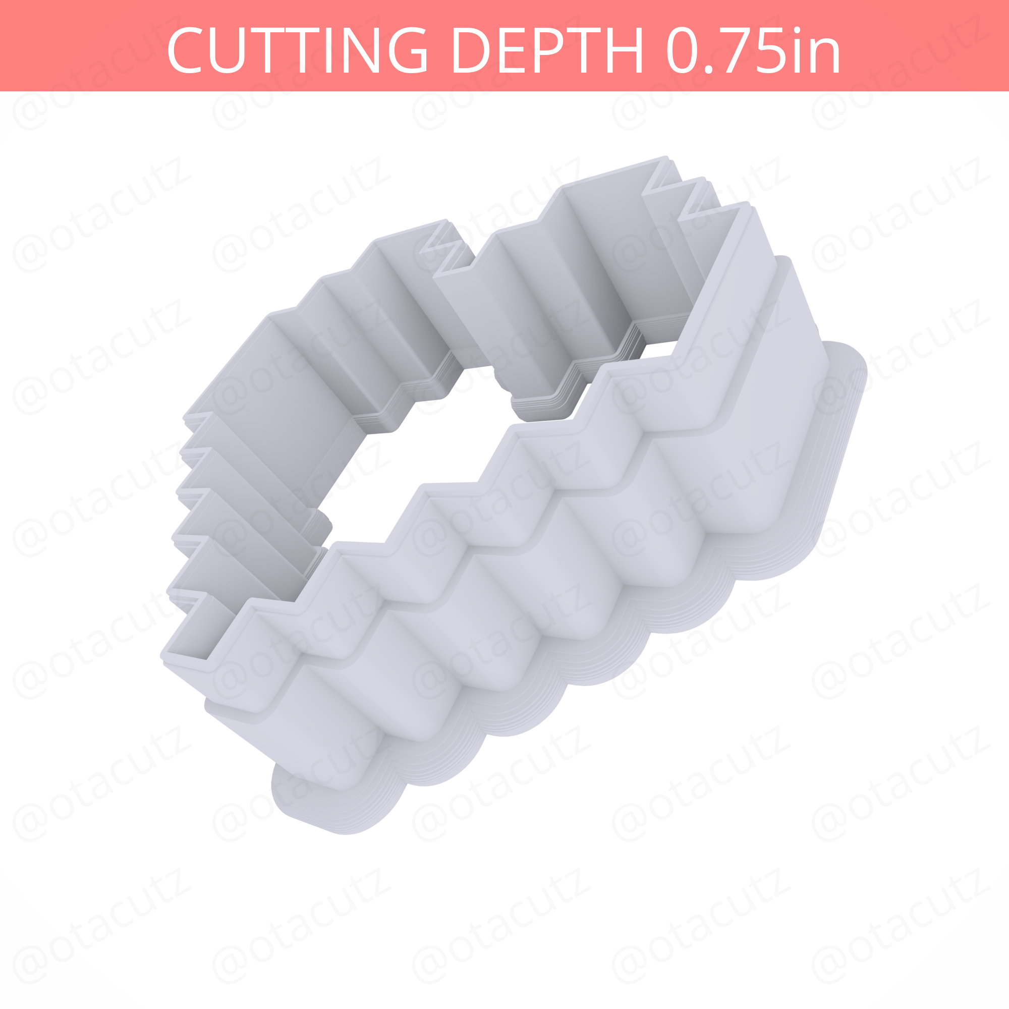 STL file Pixel Heart Cookie Cutter 2.25in / 5.7cm 💜・3D print design to ...