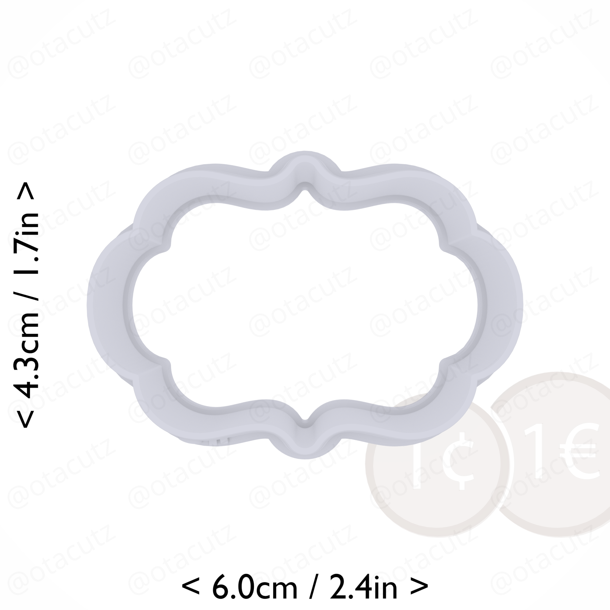 STL file Plaque #1 Cookie Cutter 2in / 5.1cm 🍪・3D printing model to ...
