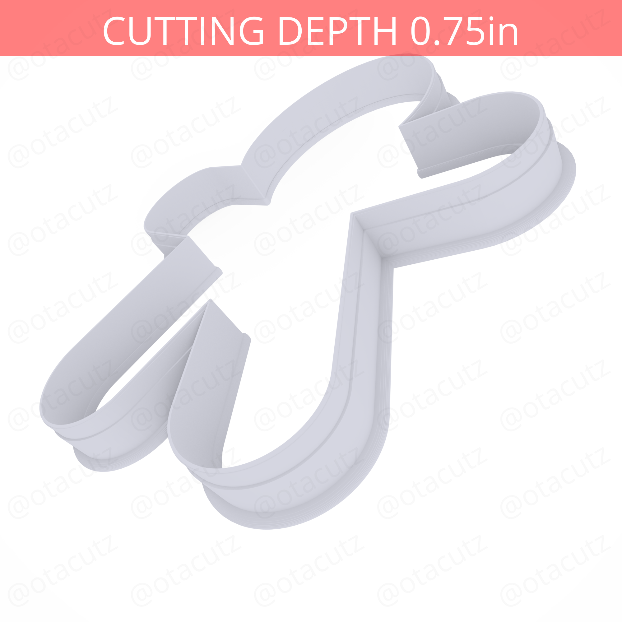 3D-Datei Lebkuchenmann Ausstechform 16,5 cm / 6,5 Zoll・3D-druckbare Vorlage zum herunterladen・Cults