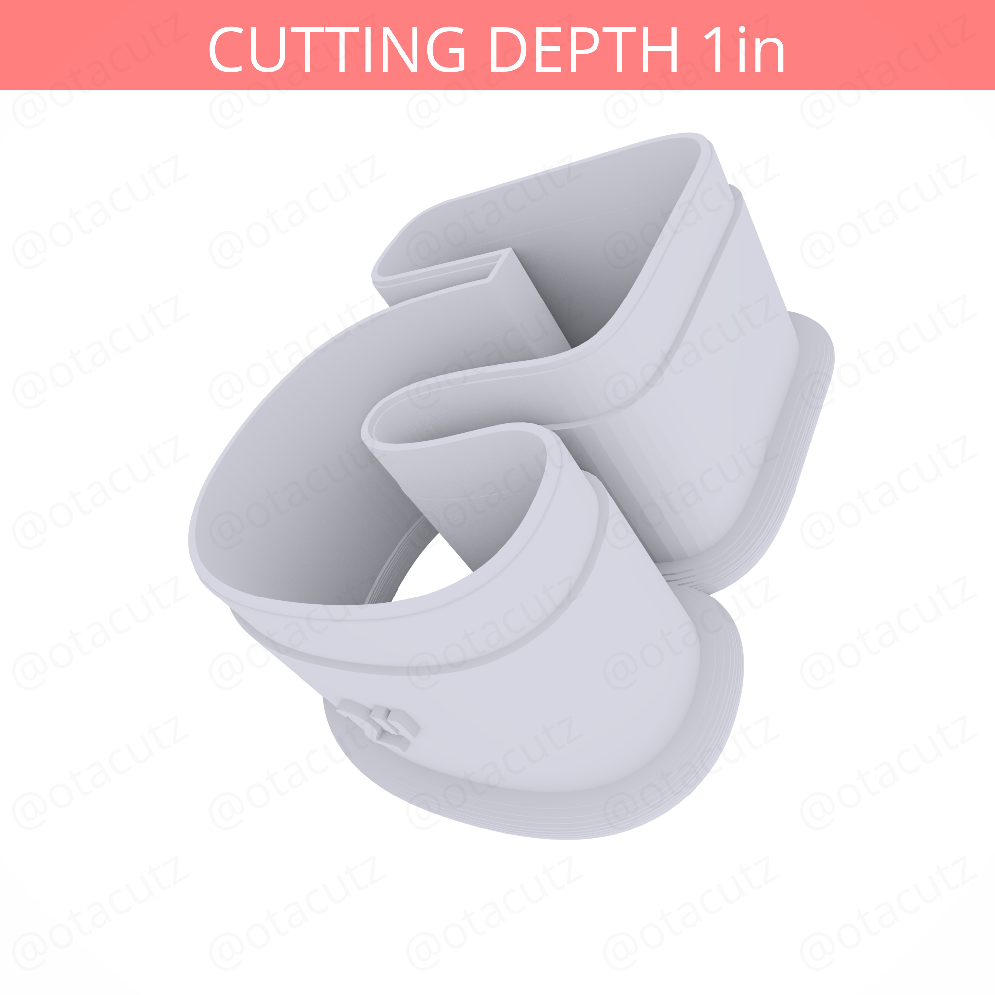 Stl File Number Five Cookie Cutter 2in 5 1cm 🍪・3d Printing Template