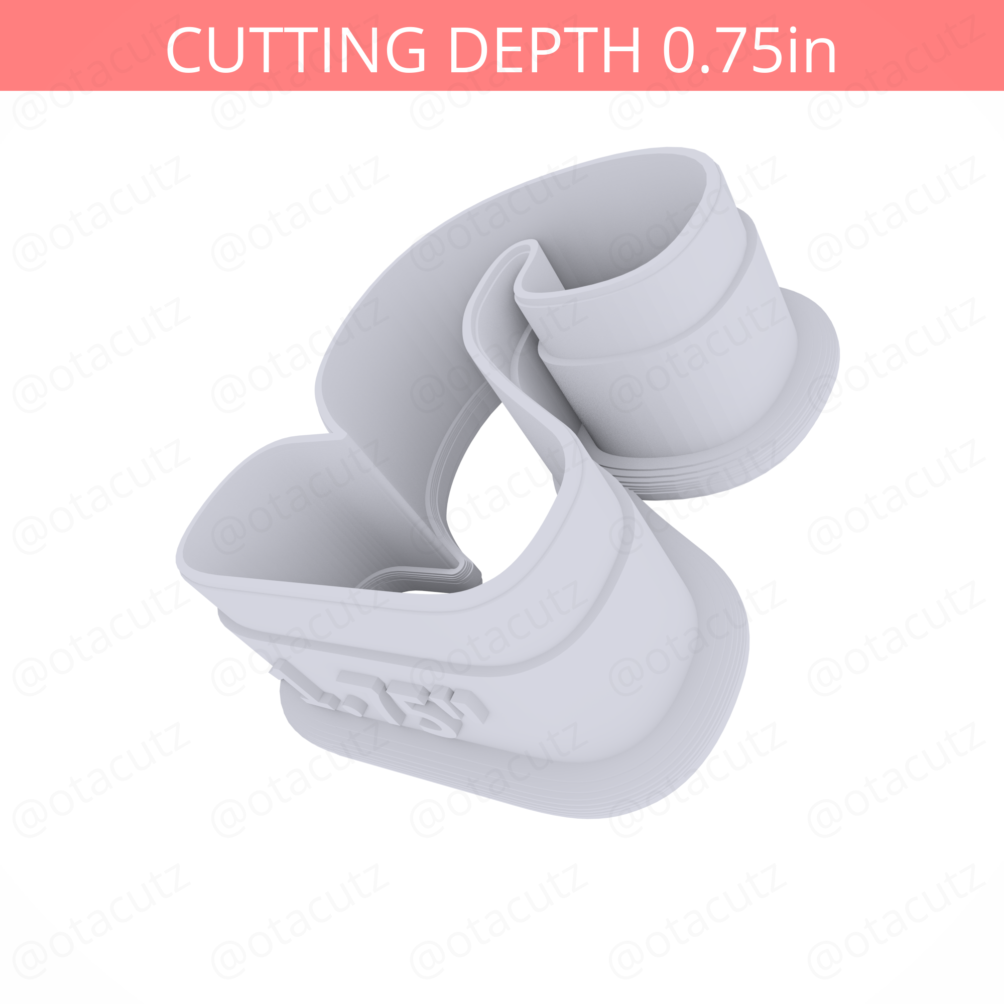 STL file Number Two Cookie Cutter 1.75in / 4.4cm・3D printable design to ...