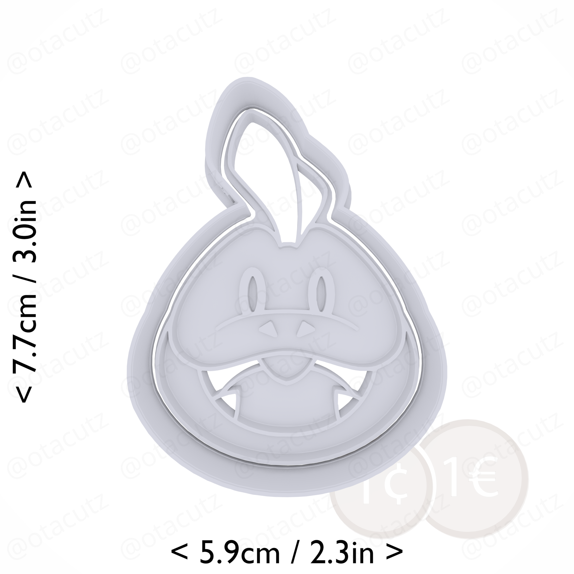 Free 3D file #0909 Fuecoco Cookie Cutter / Pokémon・3D printable model ...