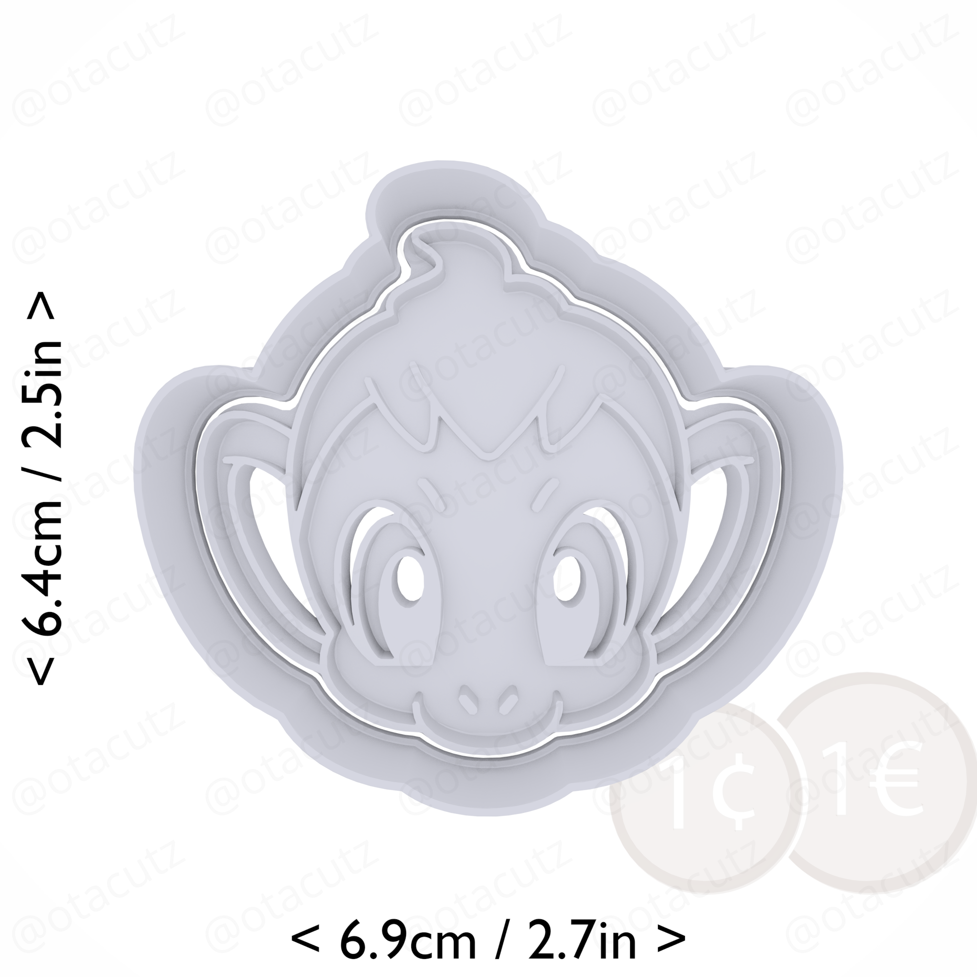 Free 3D file #0390 Chimchar Cookie Cutter / Pokémon・3D printable object ...