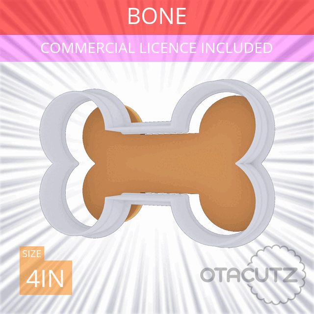 3D file Bone Cookie Cutter 4in / 10.2cm・3D print design to download・Cults