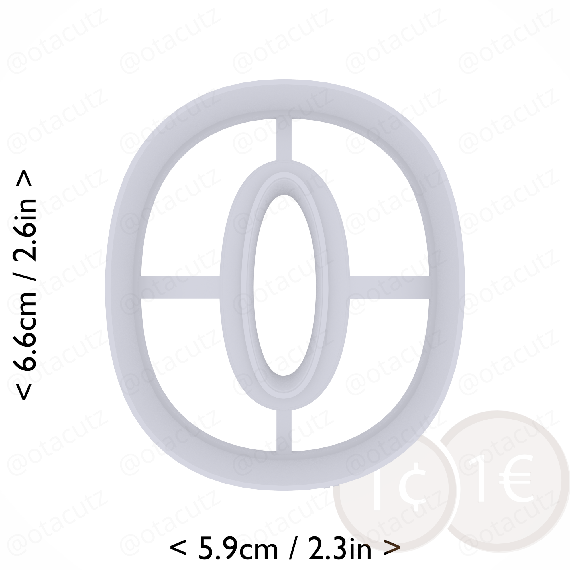 STL file Number Zero Cookie Cutter 2.25in / 5.7cm・Design to download ...
