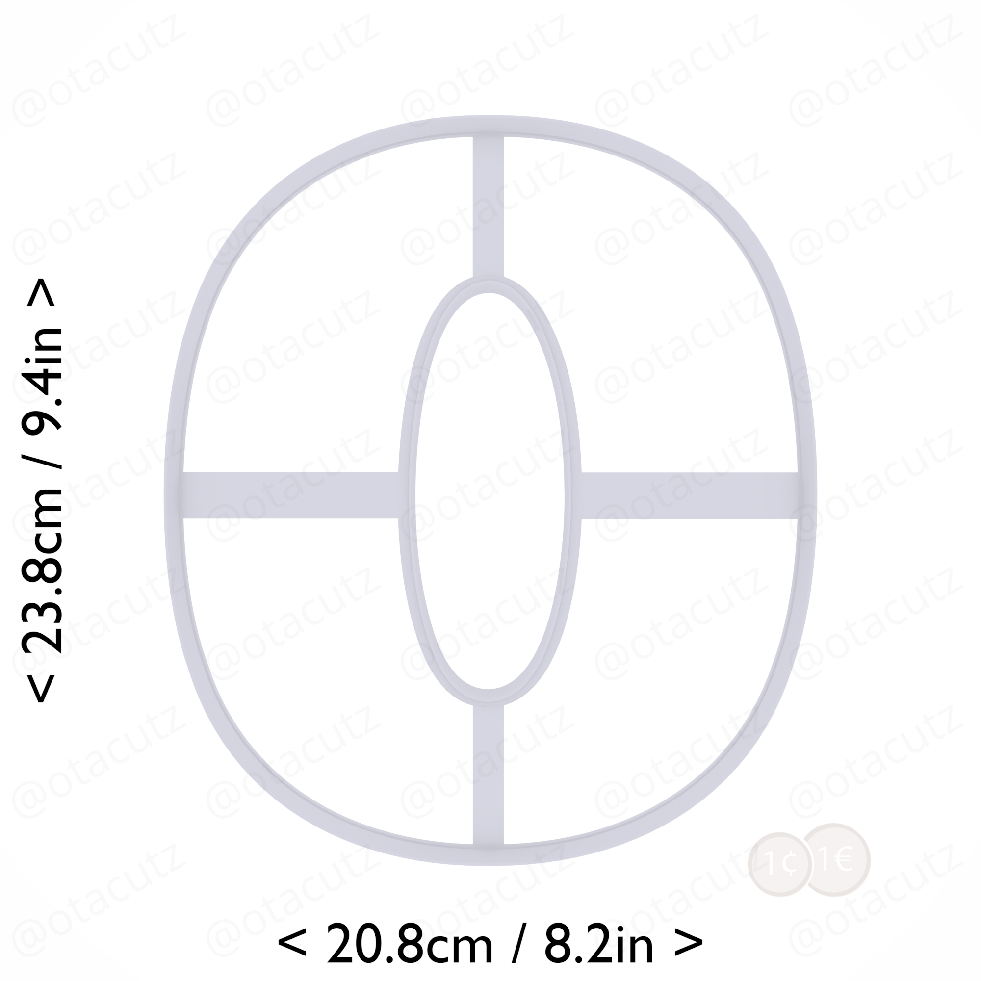 STL file Number Zero Cookie Cutter 9in / 22.9cm・3D printer design to ...