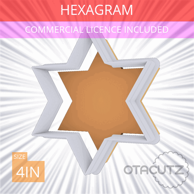 Fichier STL Emporte-pièce Hexagramme 4in / 10.2cm・Plan à imprimer en 3D à télécharger・Cults