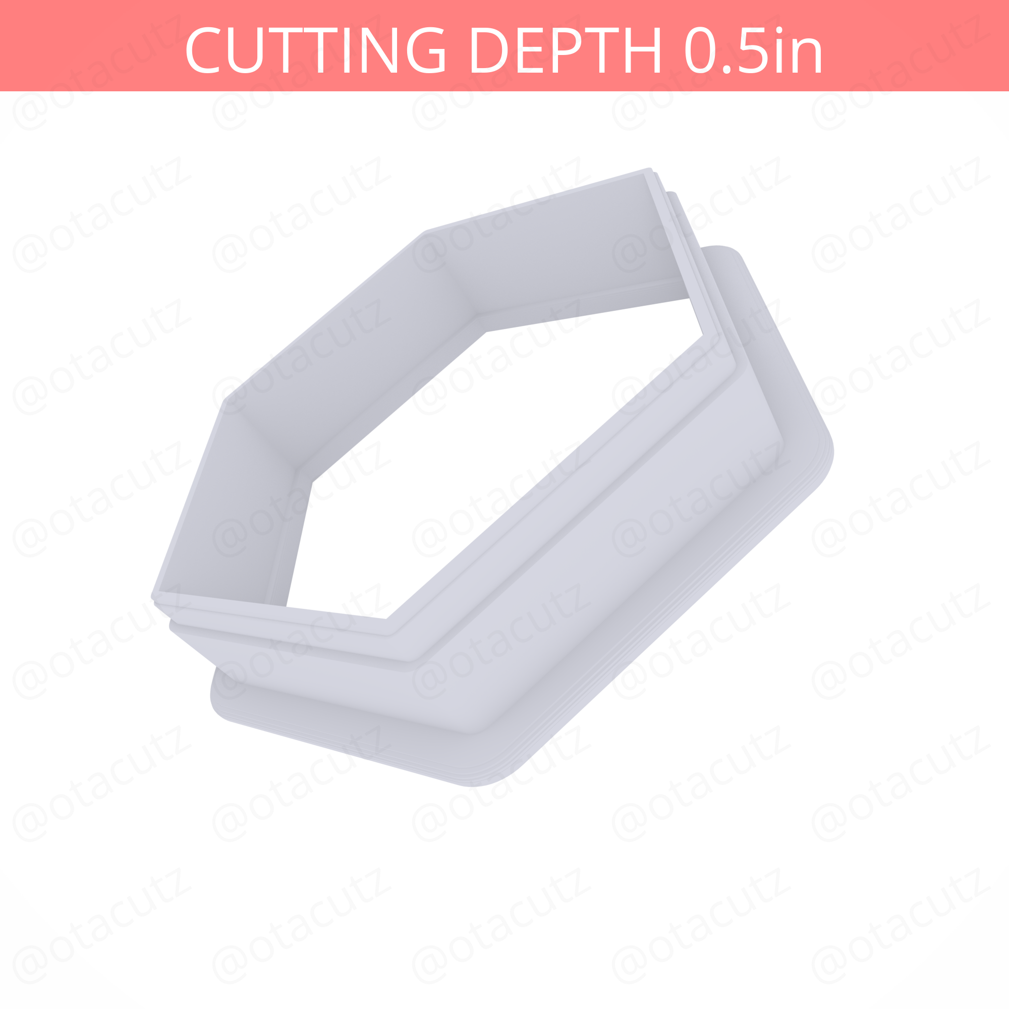 3D file Hexagon Cookie Cutter 2in / 5.1cm・Model to download and 3D ...