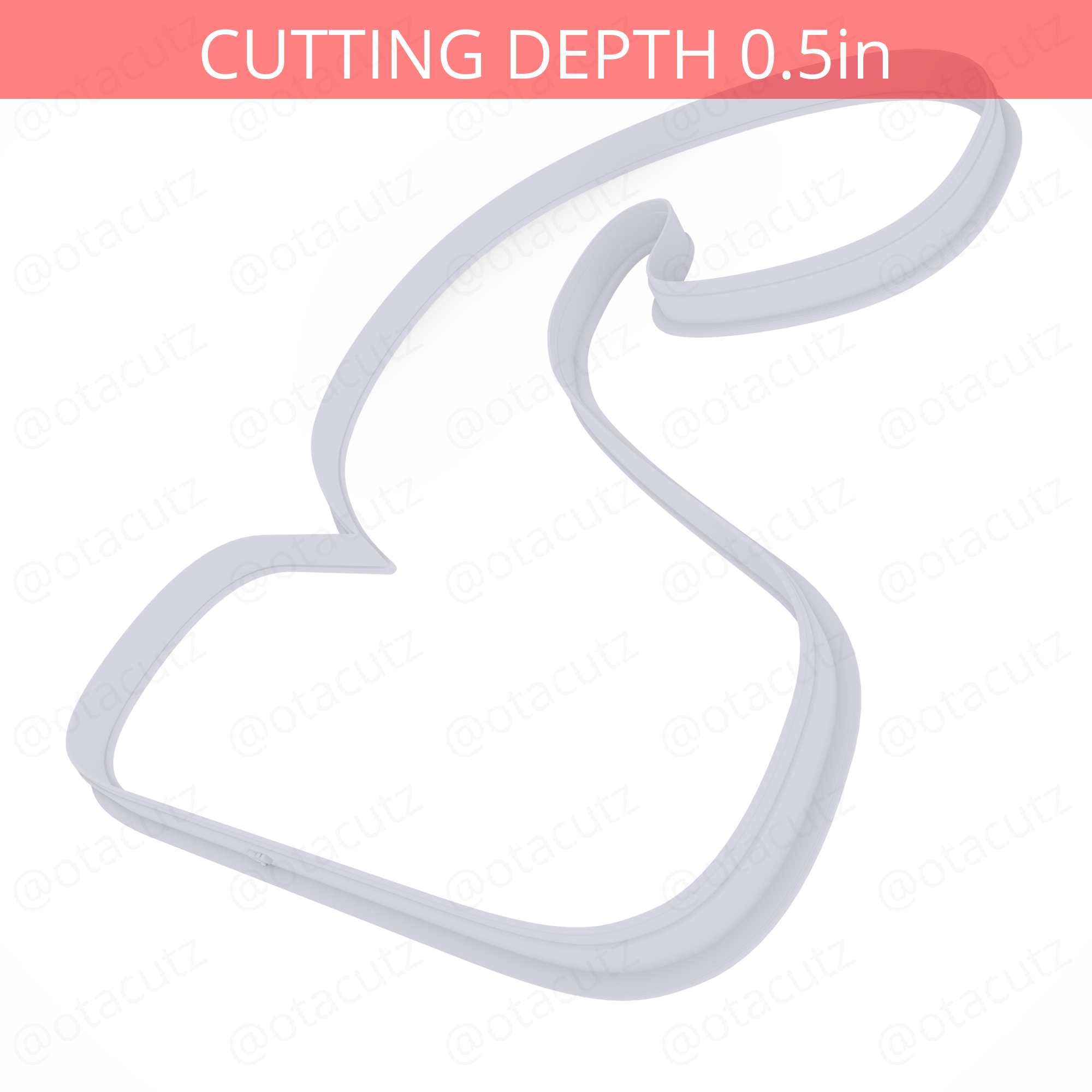 STL file Number Two Cookie Cutter 9in / 22.9cm・Template to download and ...