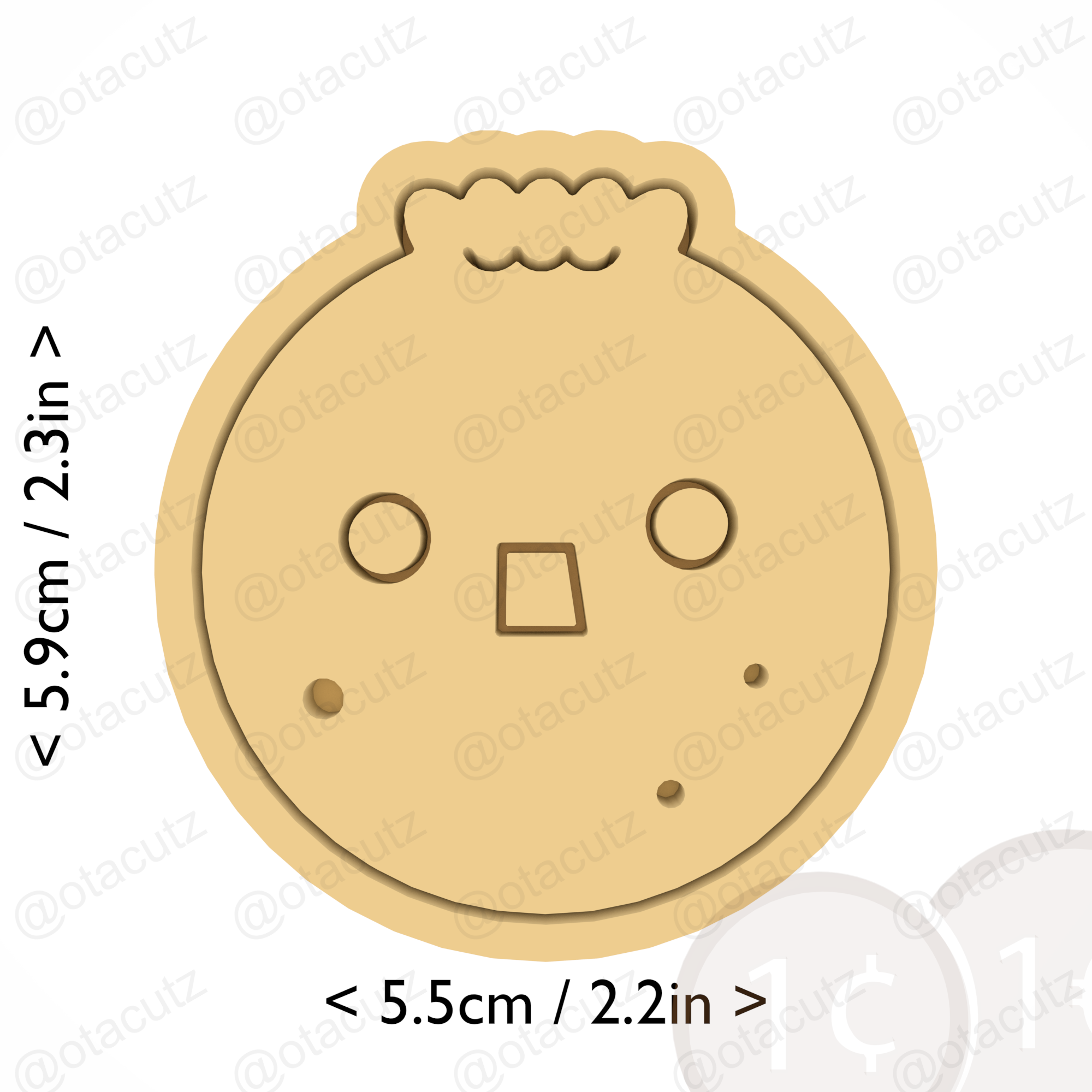 Free STL file Dekopon Cookie Cutter / Suika Game 🍪・3D print object to ...