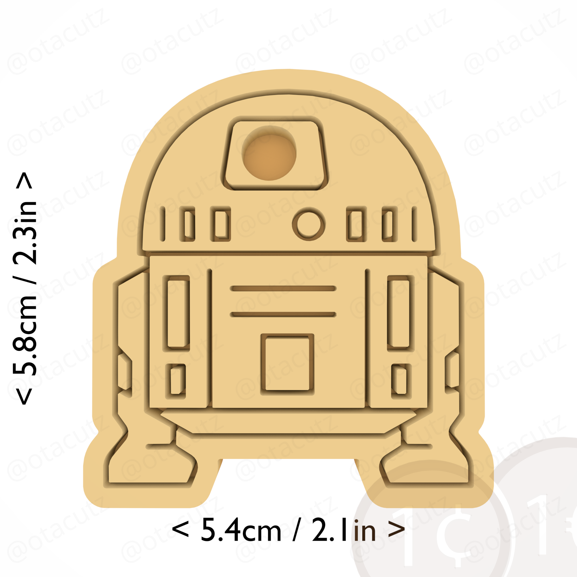 Free 3D file R2-D2 Cookie Cutter / SW・3D printing model to download・Cults