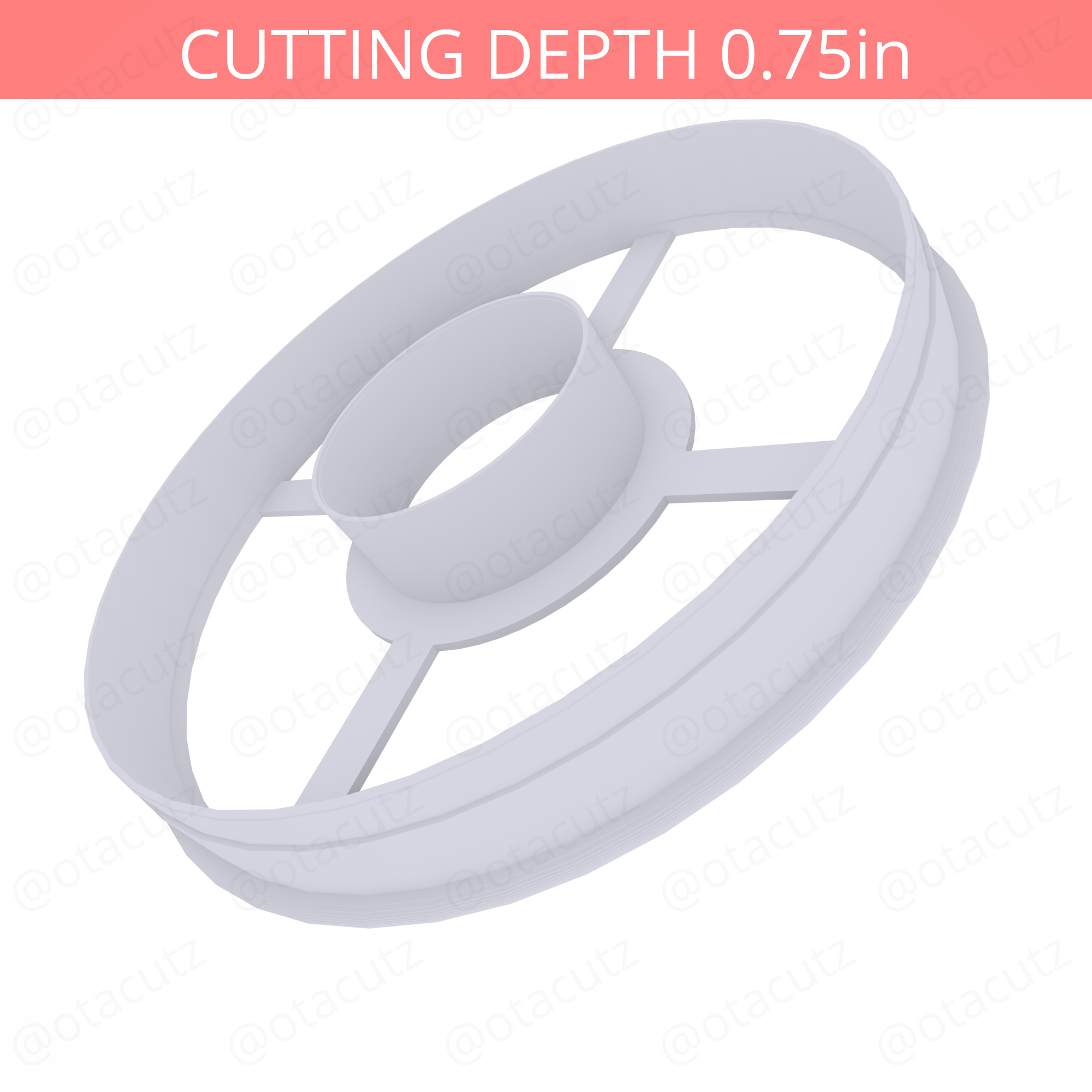 3D file Donut Cookie Cutter 5in / 12.7cm 🍪・3D printing design to ...