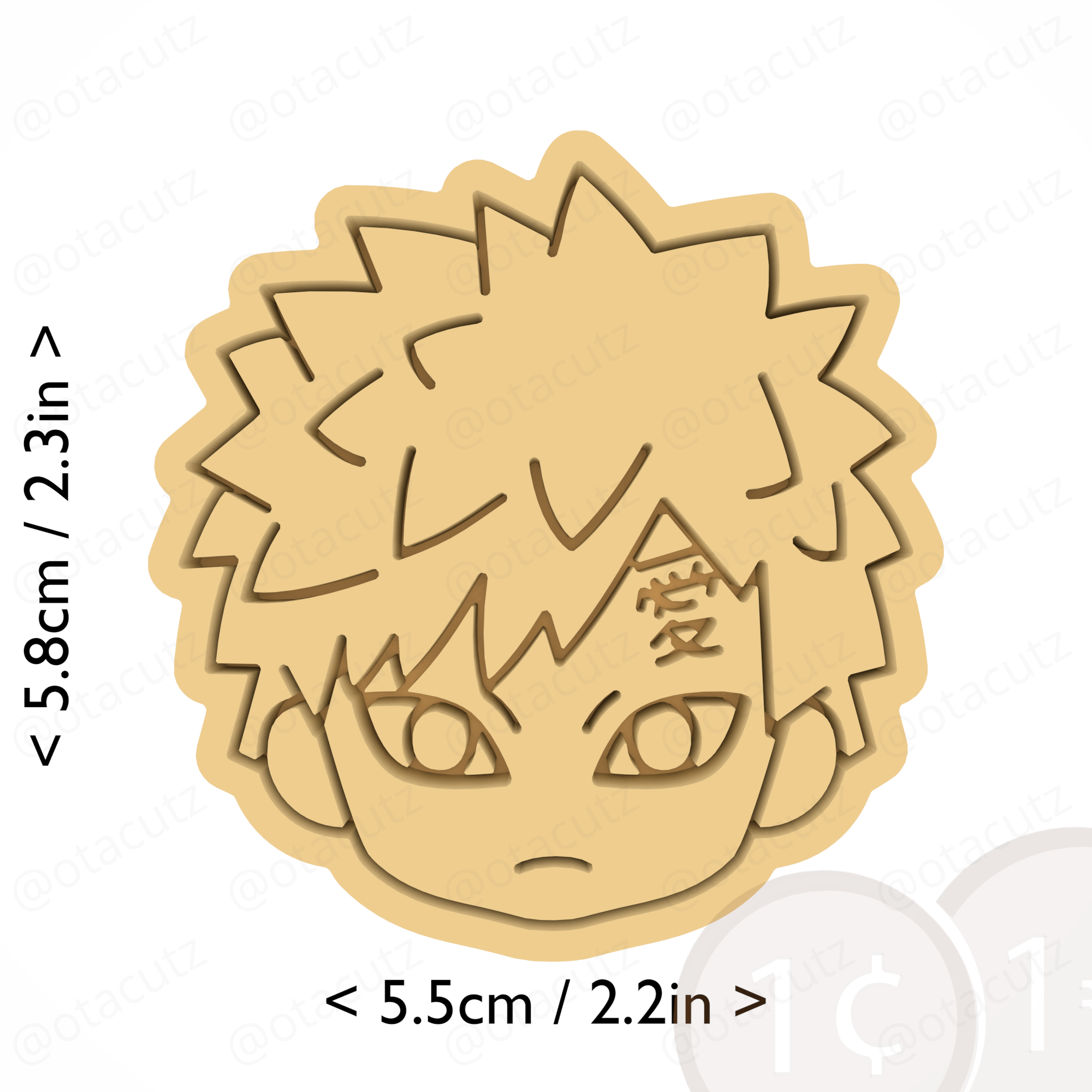 Free 3D file Gaara Cookie Cutter / Naruto・3D printer design to download ...