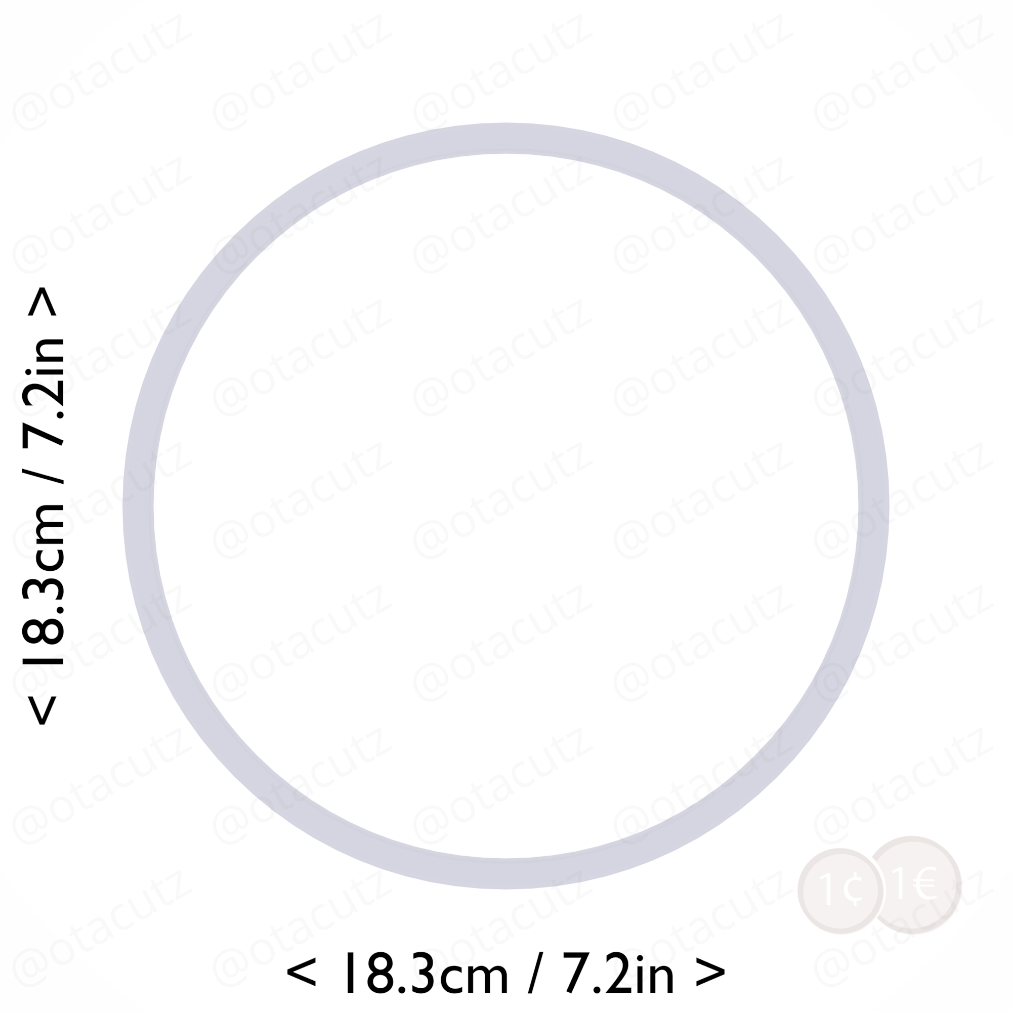 3D file Round Cookie Cutter 170mm・3D printable design to download・Cults