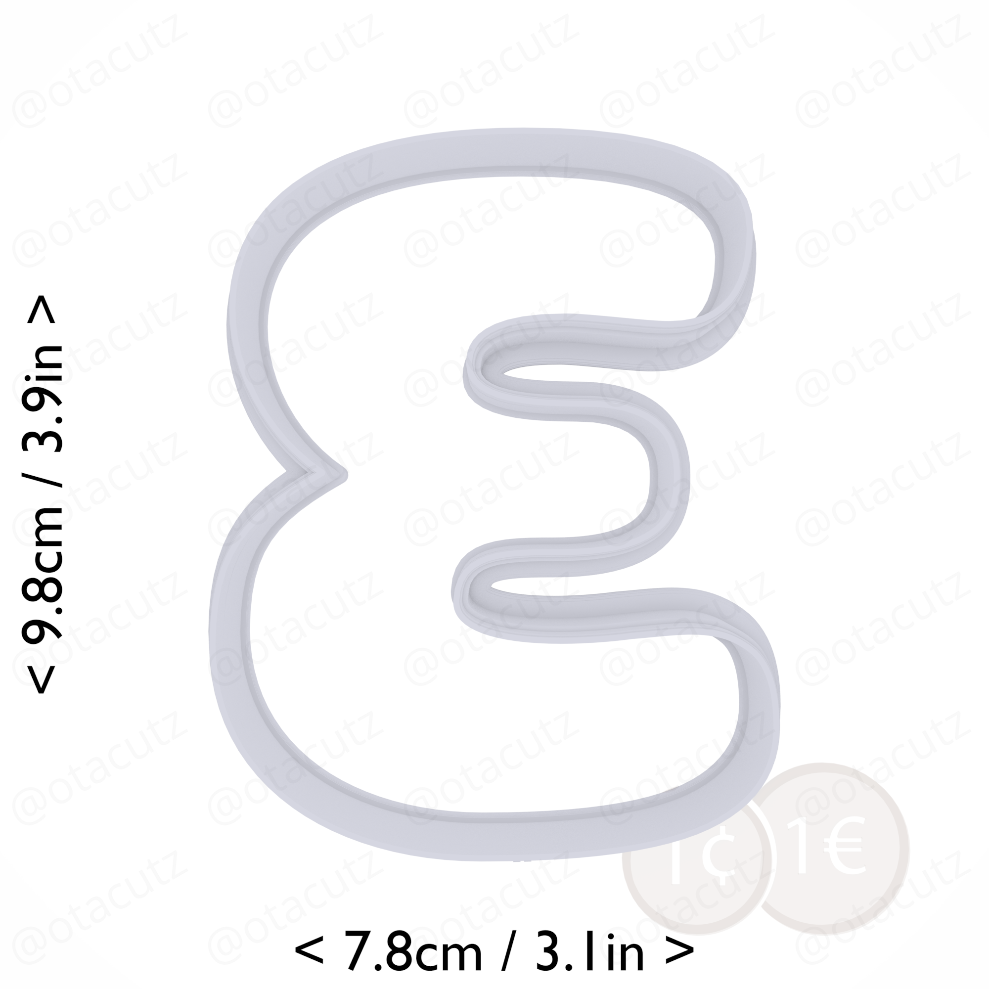 STL file Number Three Cookie Cutter 3.5in / 8.9cm・3D printable model to ...