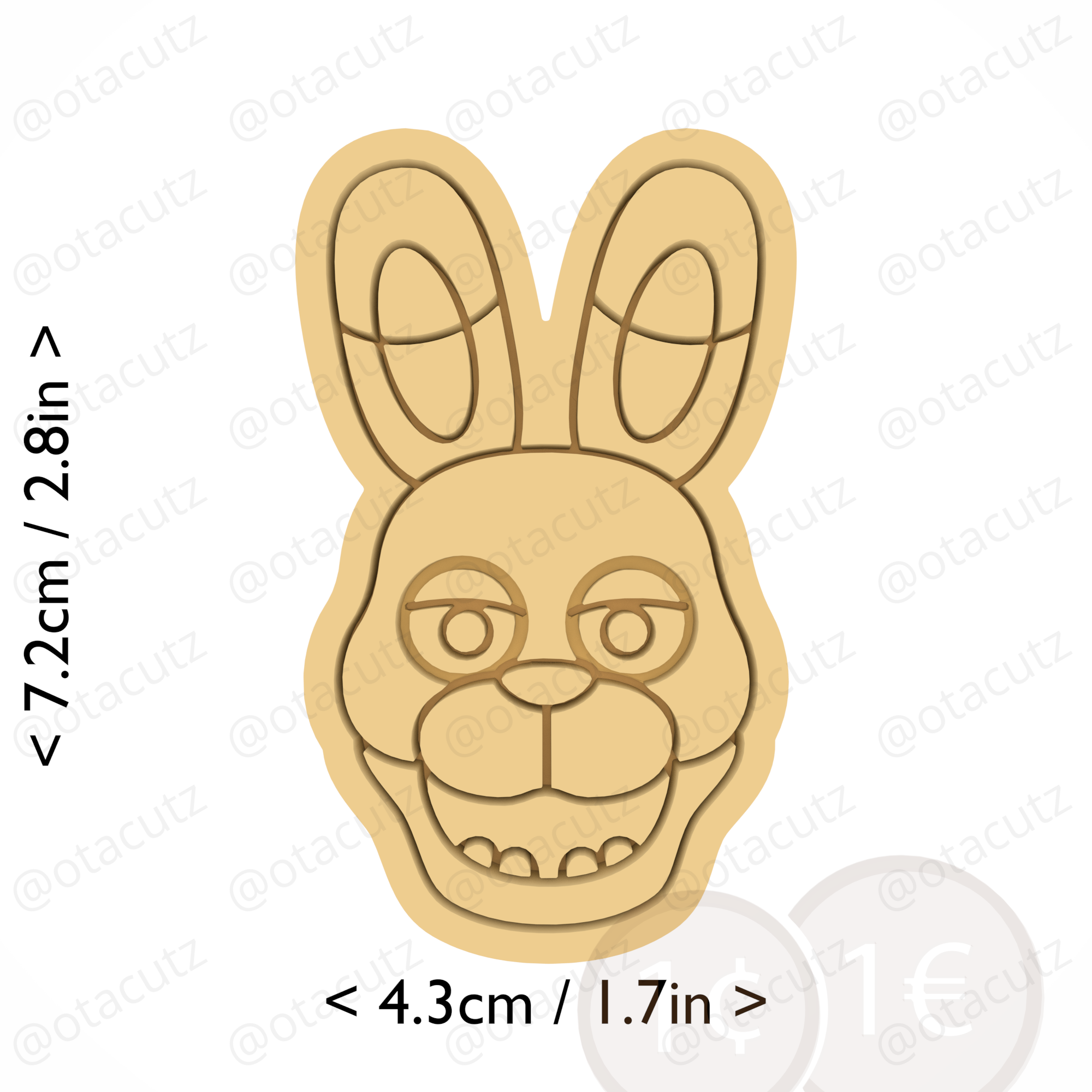 Free 3D file Bonnie Cookie Cutter / FNAF 🍪・3D printable model to ...