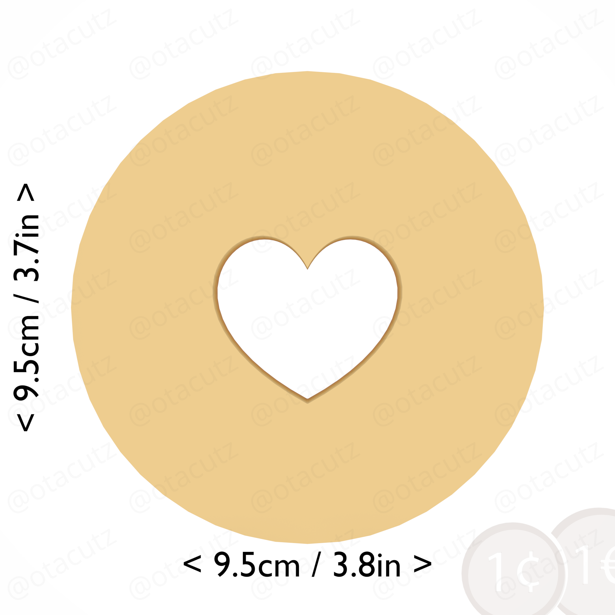 STL file Heart Donut Cookie Cutter 3.75in / 9.5cm 💜・3D printing design ...