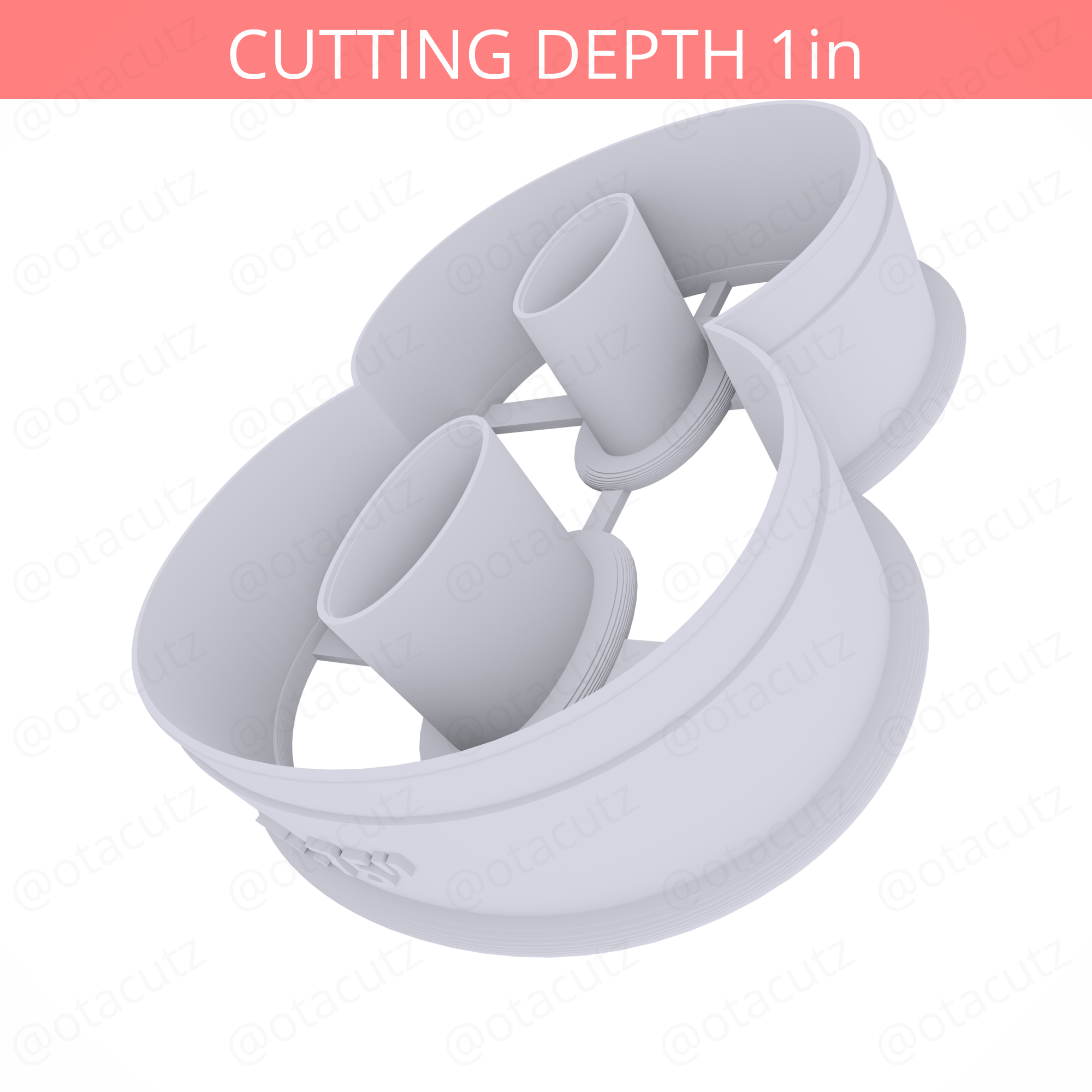 STL file Number Eight Cookie Cutter 3.75in / 9.5cm・3D printable model ...