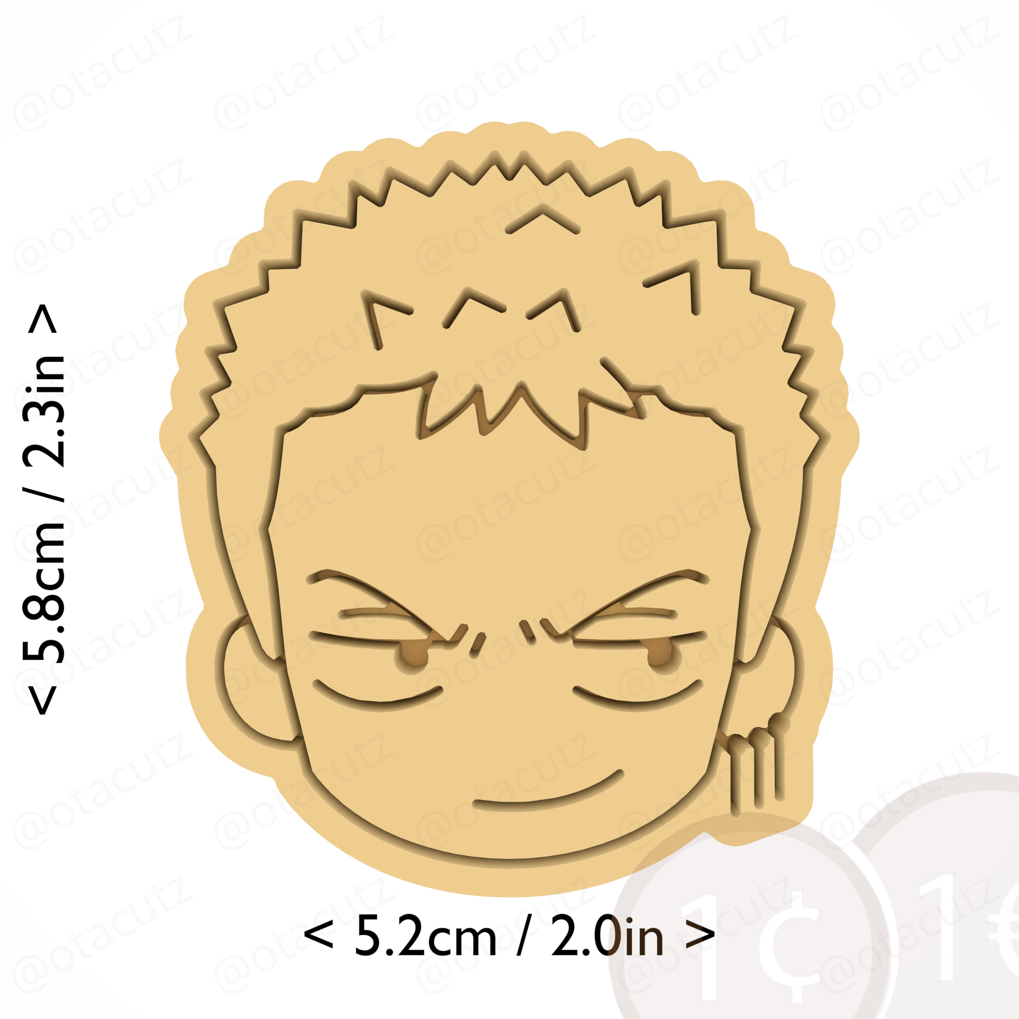 Free 3D file Roronoa Zoro Cookie Cutter / One Piece 🍪・3D printable ...