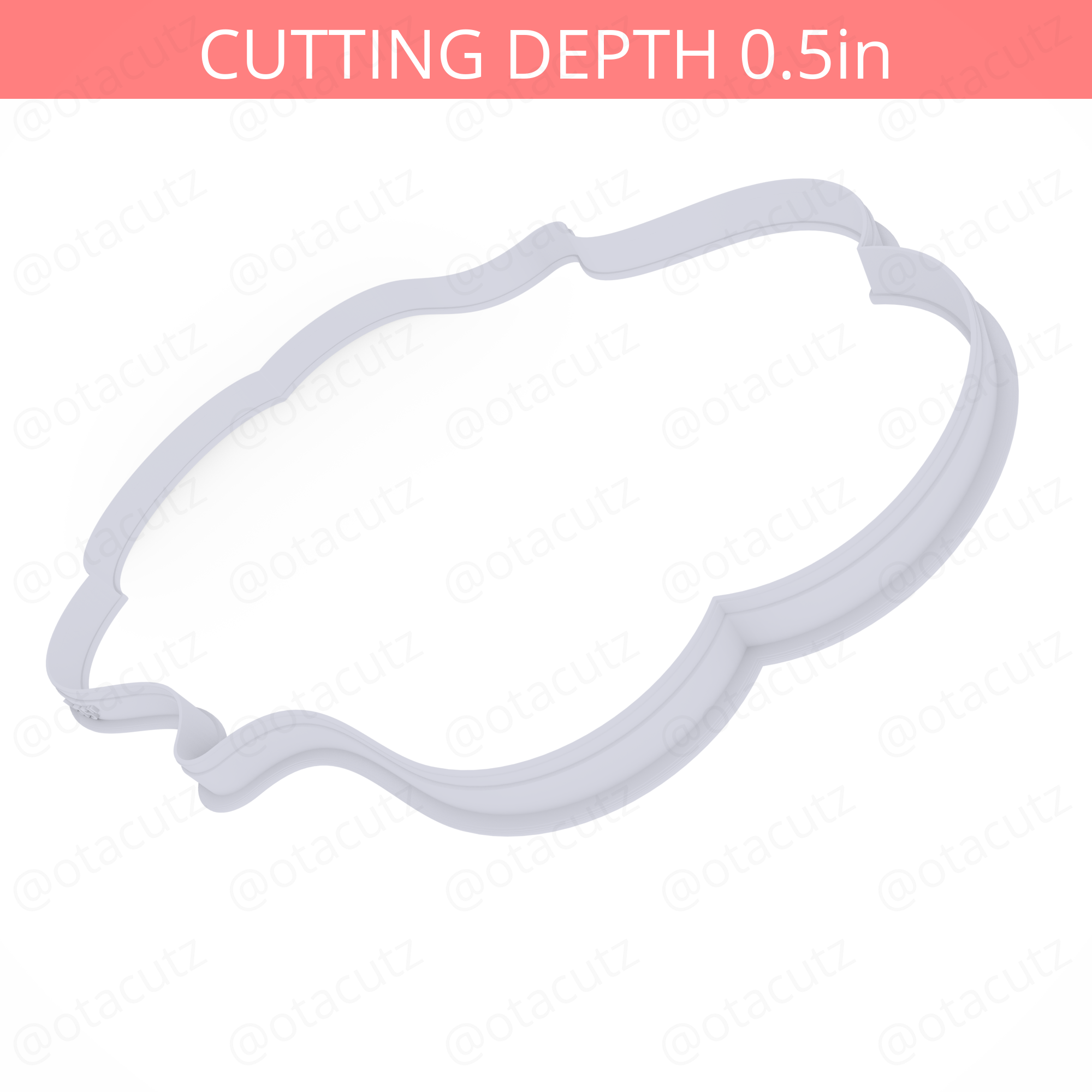 STL file Plaque #1 Cookie Cutter 9.75in / 24.8cm 🍪・3D printable model ...