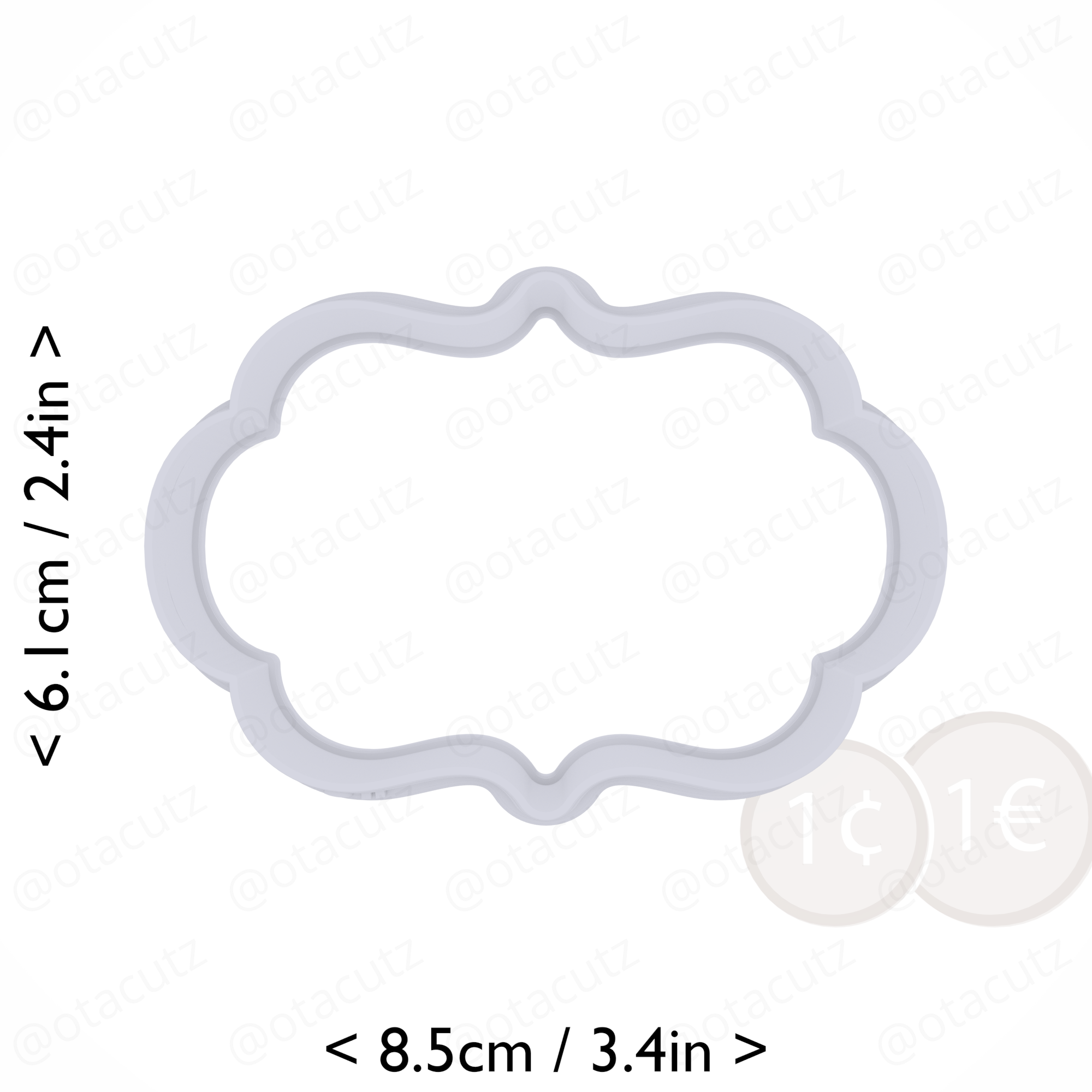 STL file Plaque #1 Cookie Cutter 3in / 7.6cm・Design to download and 3D ...