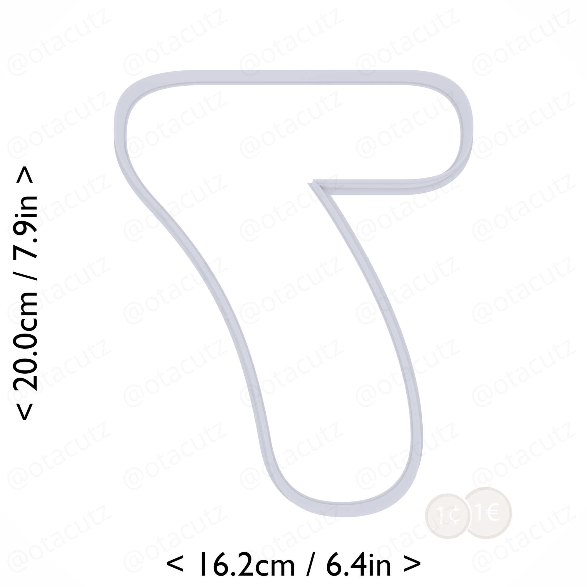 STL file Number Seven Cookie Cutter 7.5in / 19.1cm・3D print model to ...