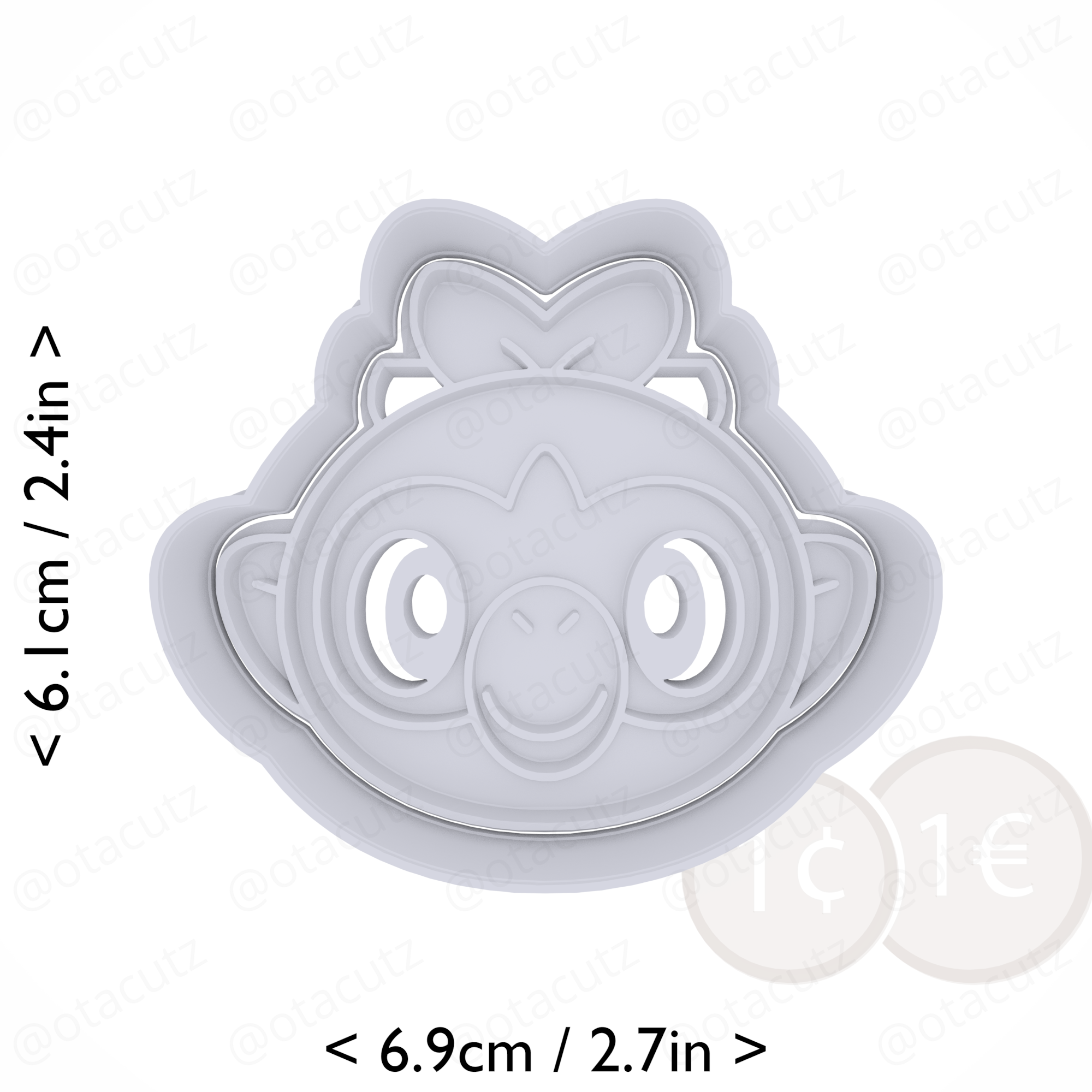 Free 3D file #0810 Grookey Cookie Cutter / Pokémon・3D printing template ...