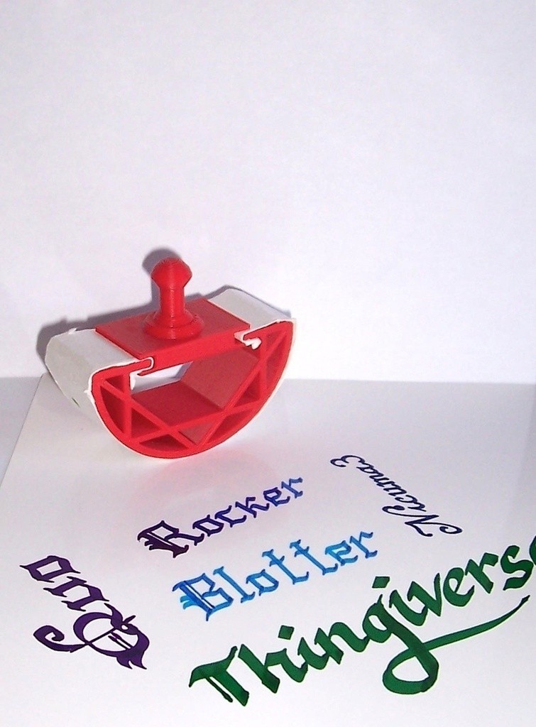 Free STL file Printable Rocker Blotter・3D printable design to download ...