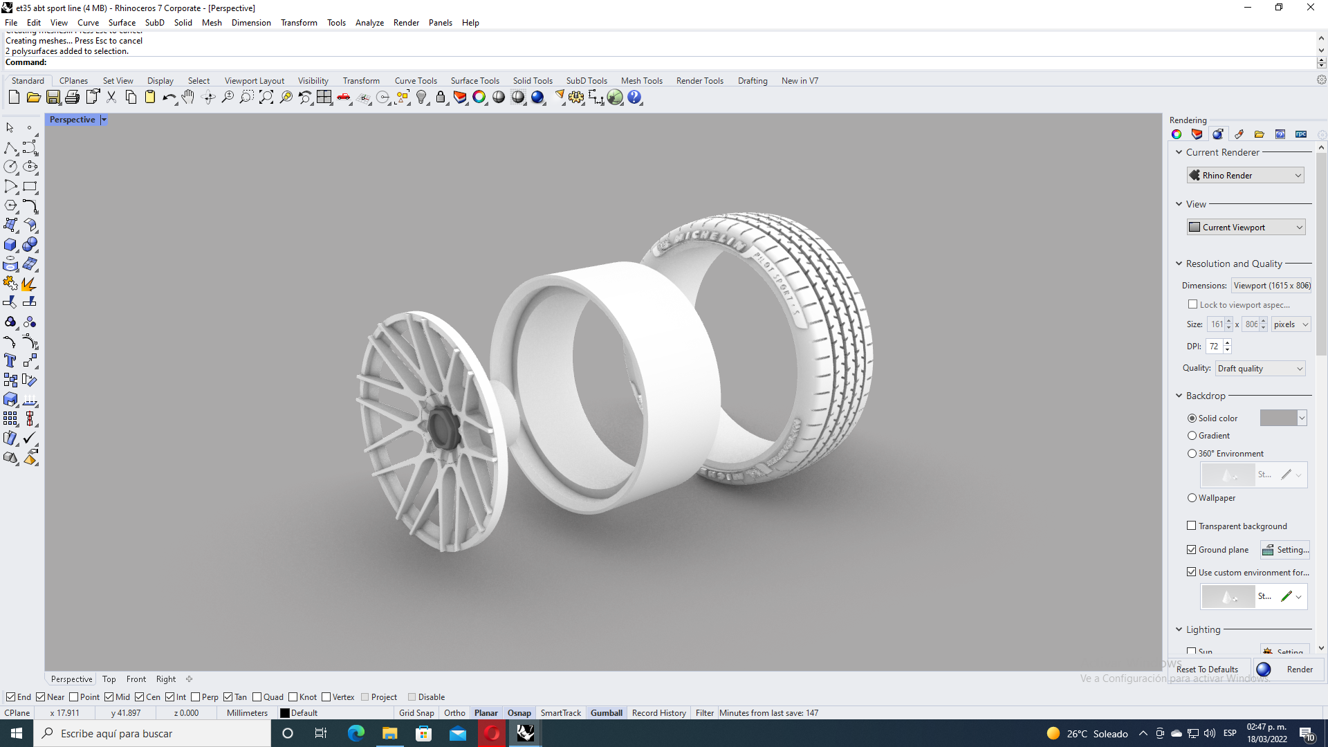 STL file Wheels RSE Rotiform 🎨・3D printing template to download・Cults