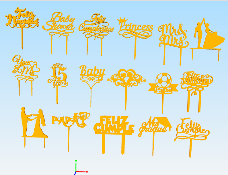 Archivo STL 17 cake topper 🍰・Diseño para descargar y imprimir en 3D・Cults