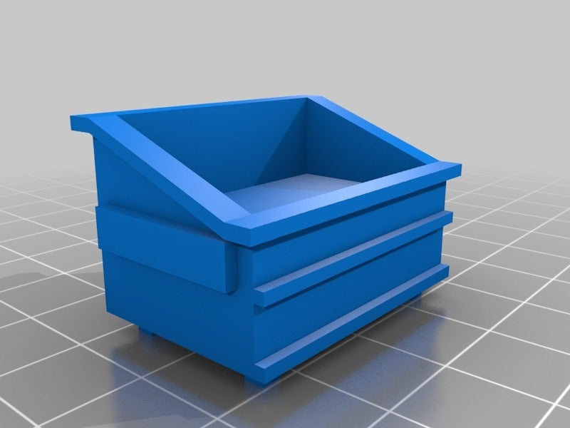 Free STL file 1/87 Dumpster with covers・3D printer design to download・Cults