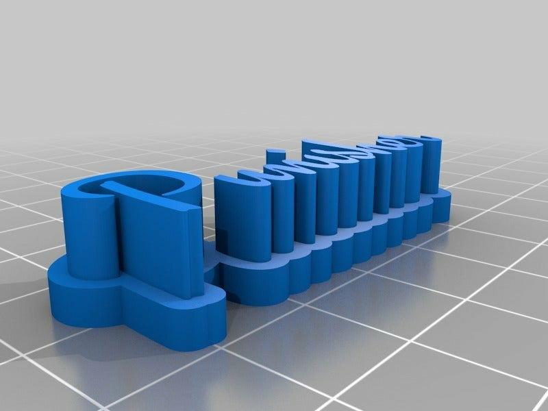 Бесплатный STL файл My Customized 3D name plate・План 3D-печати для ...