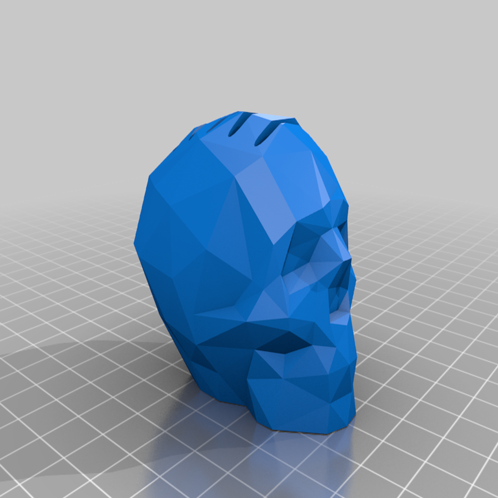 Free STL file Guitar Pick Holder - Low Poly Skull remix・3D printing ...
