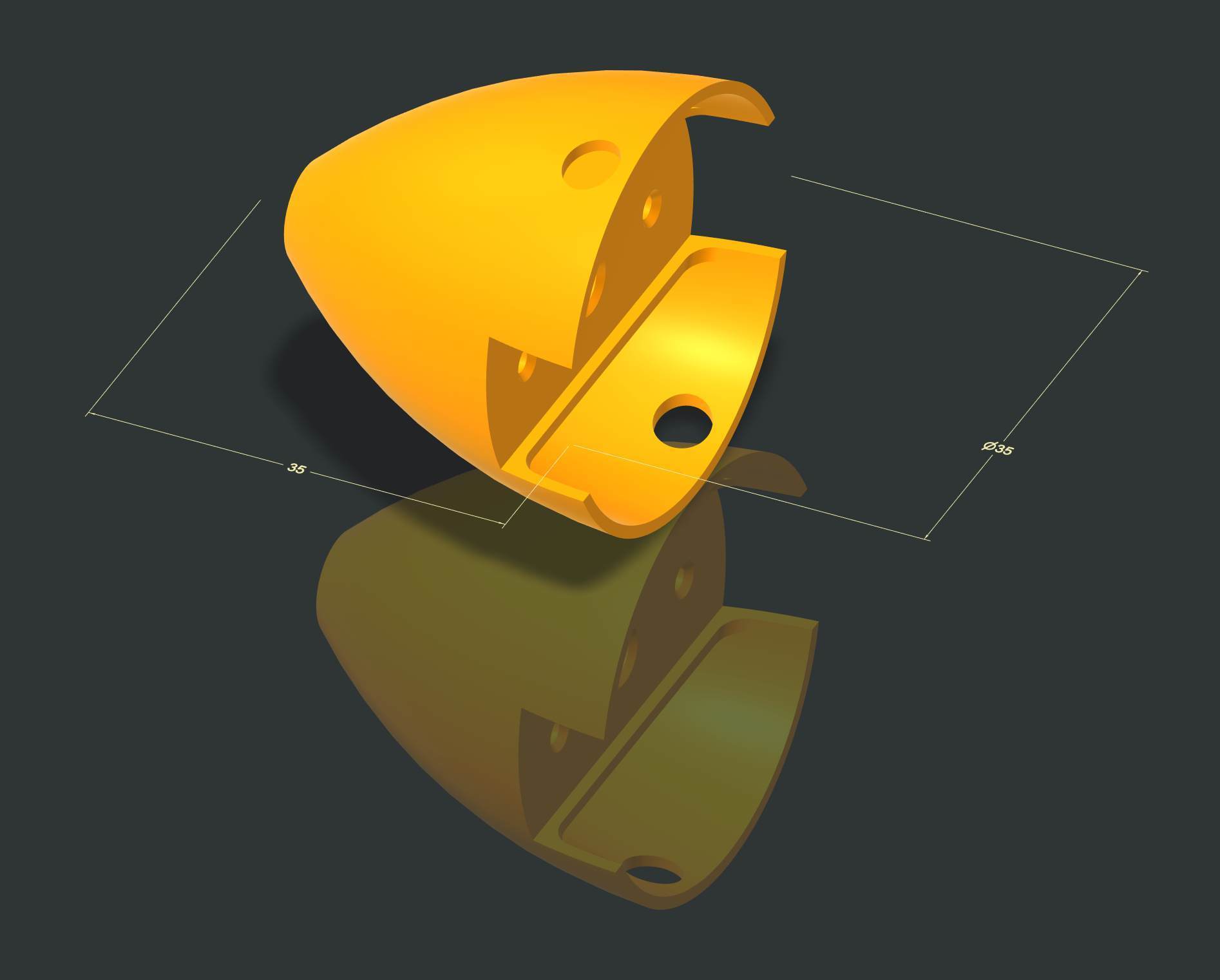 Fichier STL gratuit Cone Helice (Système HM), Spinner für HM-Mittelteil ...
