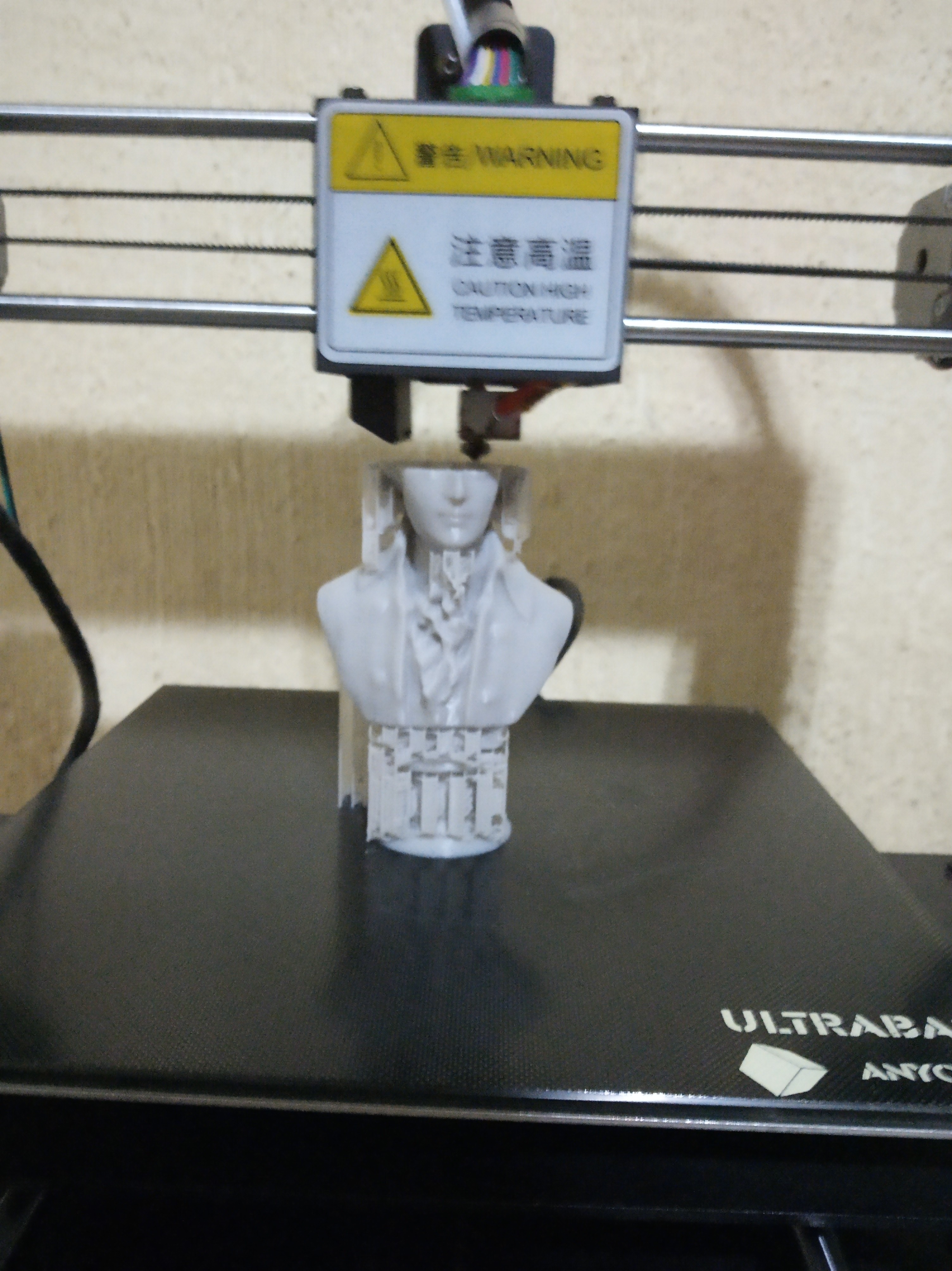 3D print Wolfgang Amadeus Mozart Bust • made with Anycubic I3 Mega・Cults