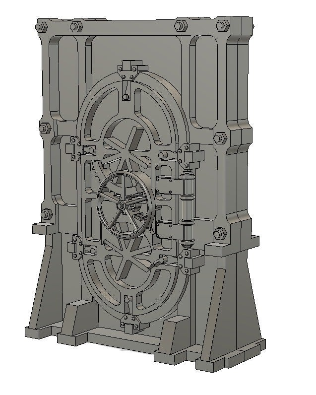 Fichier STL Porte Sci-fi 28mm Wargame・Idée pour impression 3D à ...