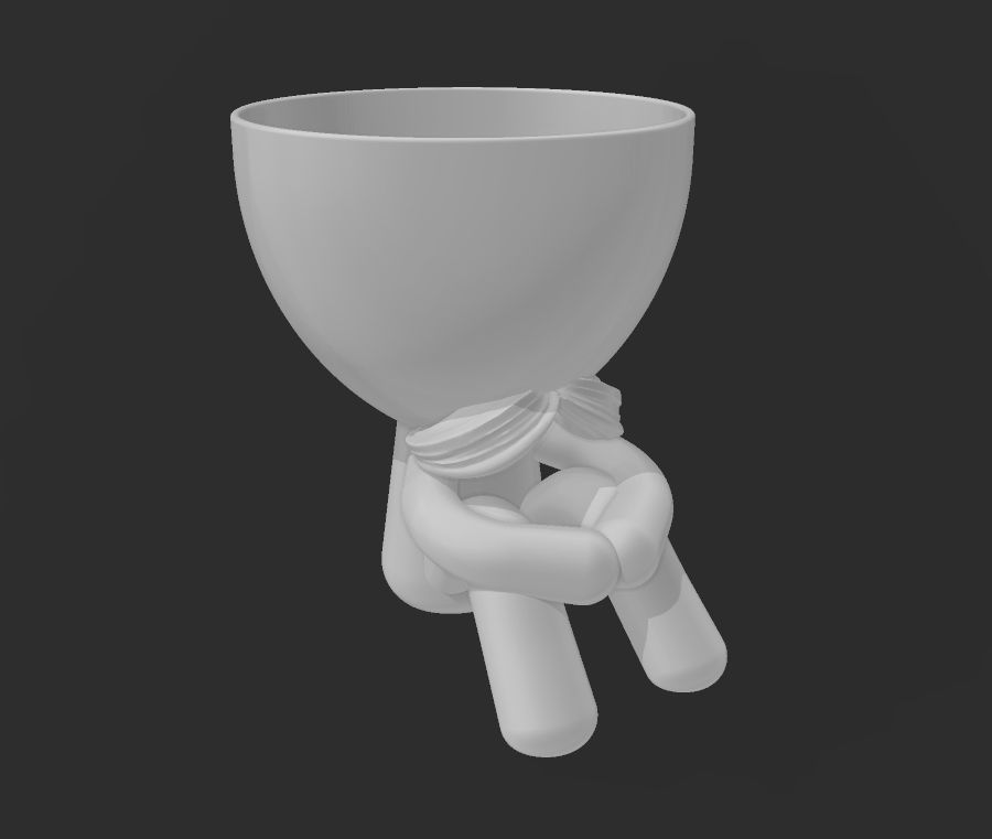 STL file MOVEMBER - ROBERT PLANTERS - LITTLE PEOPLE PLANTERS・3D ...