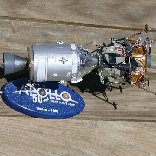 Télécharger fichier STL 1/48 - Module Apollo Command & Service • Objet ...