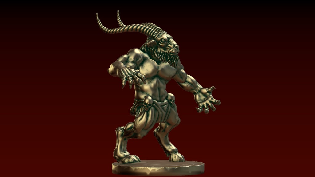 Free 3D file The Horned One・3D printer model to download・Cults